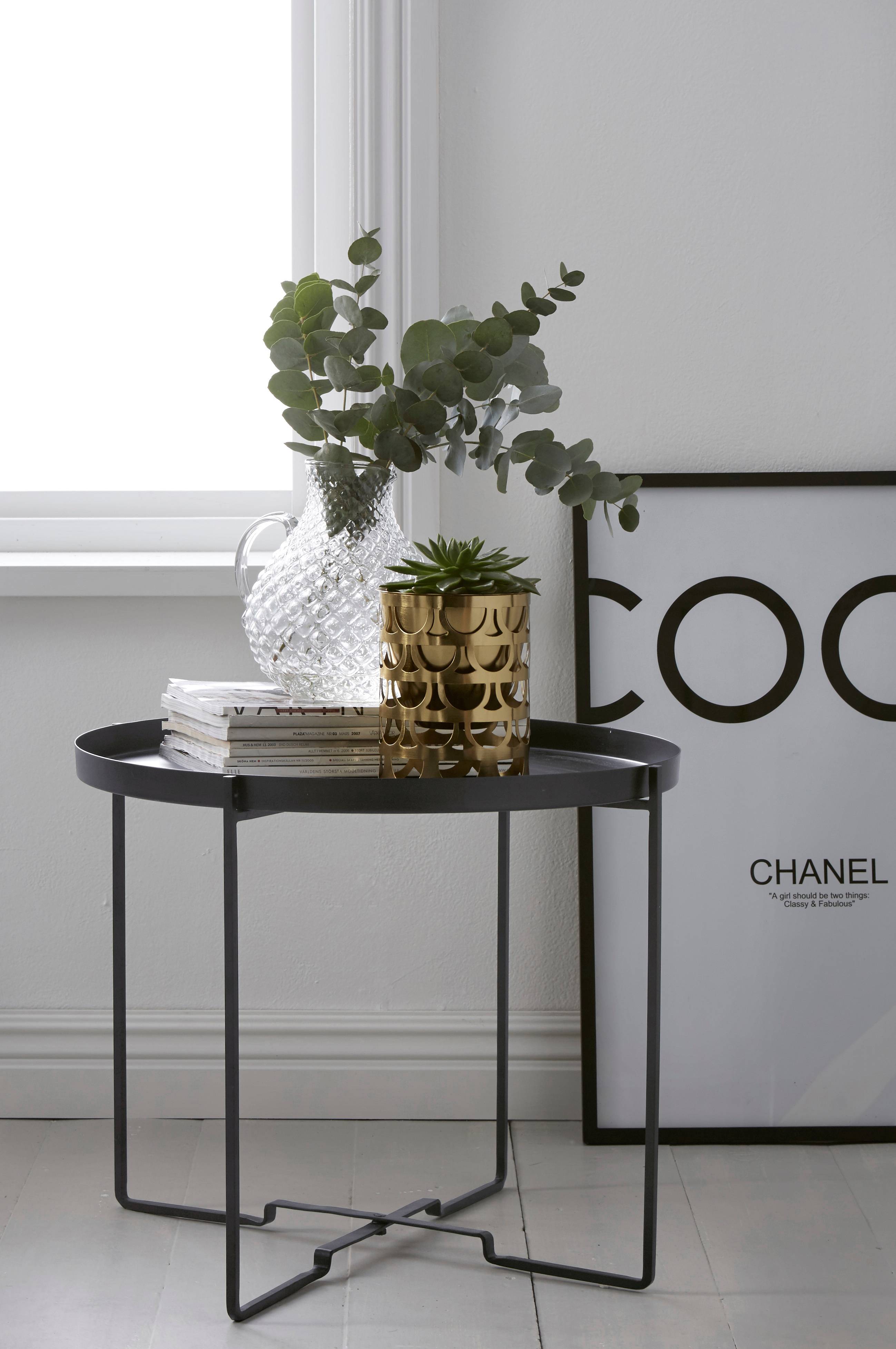 Ellos Home Soffbord George Hög, ø57 - Svart - Hem & inredning - Ellos.se