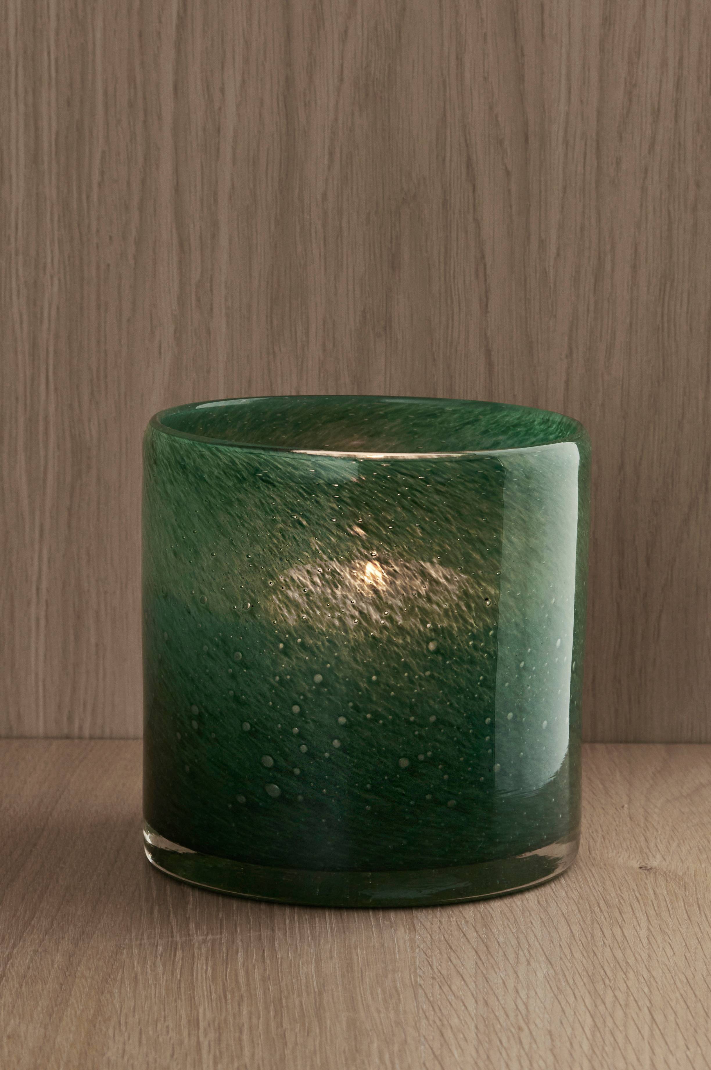 Ellos Home Lyslykt / krukke Ruby Large høyde 15 cm - Grønn - Lysestaker ...