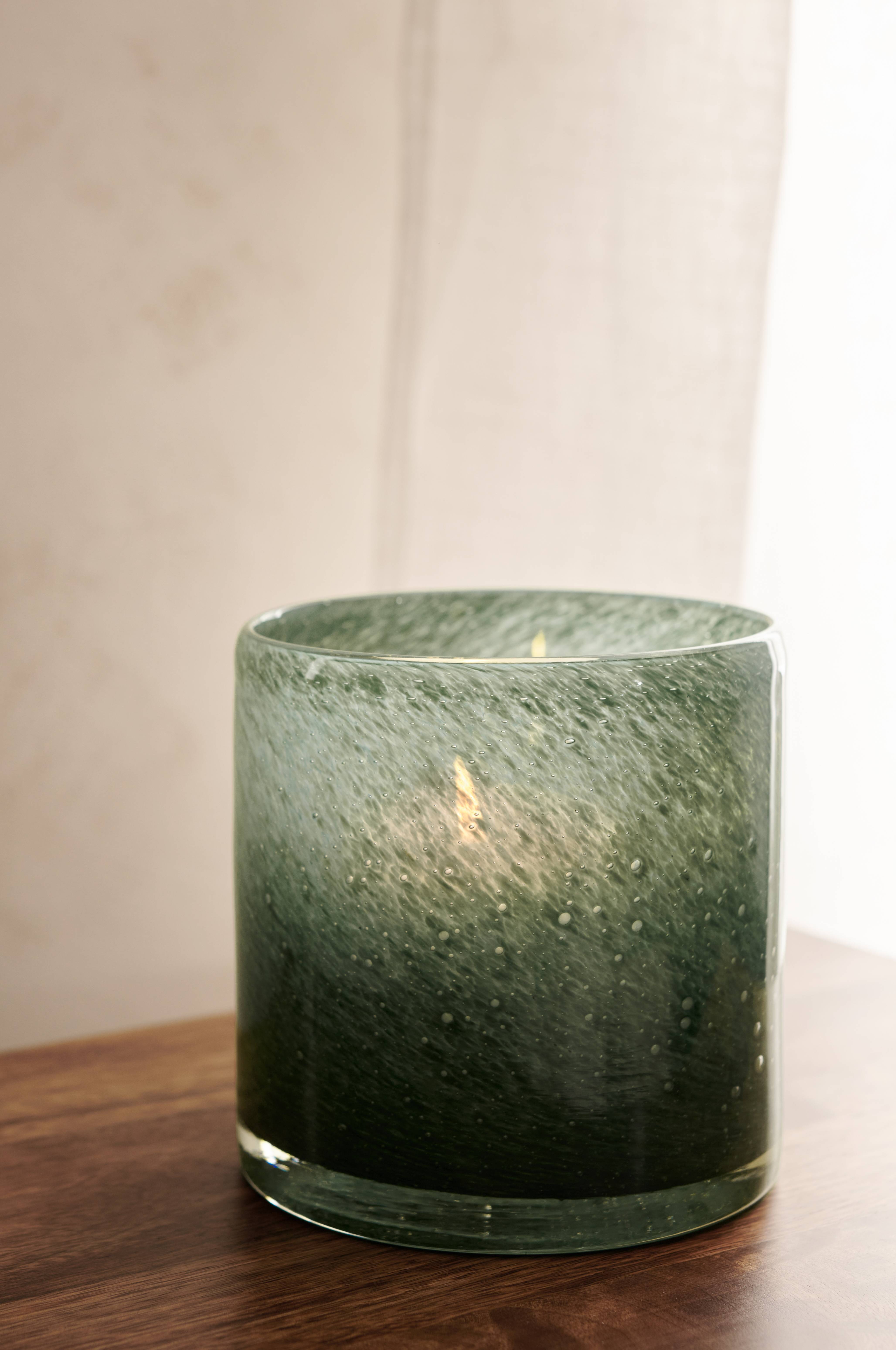 Ellos Lyslykt / krukke Ruby Large høyde 15 cm - Blå - Lysestaker ...