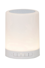 Star Trading Kaiutin Jossa LED valo BT Speaker Light USB Valkoinen