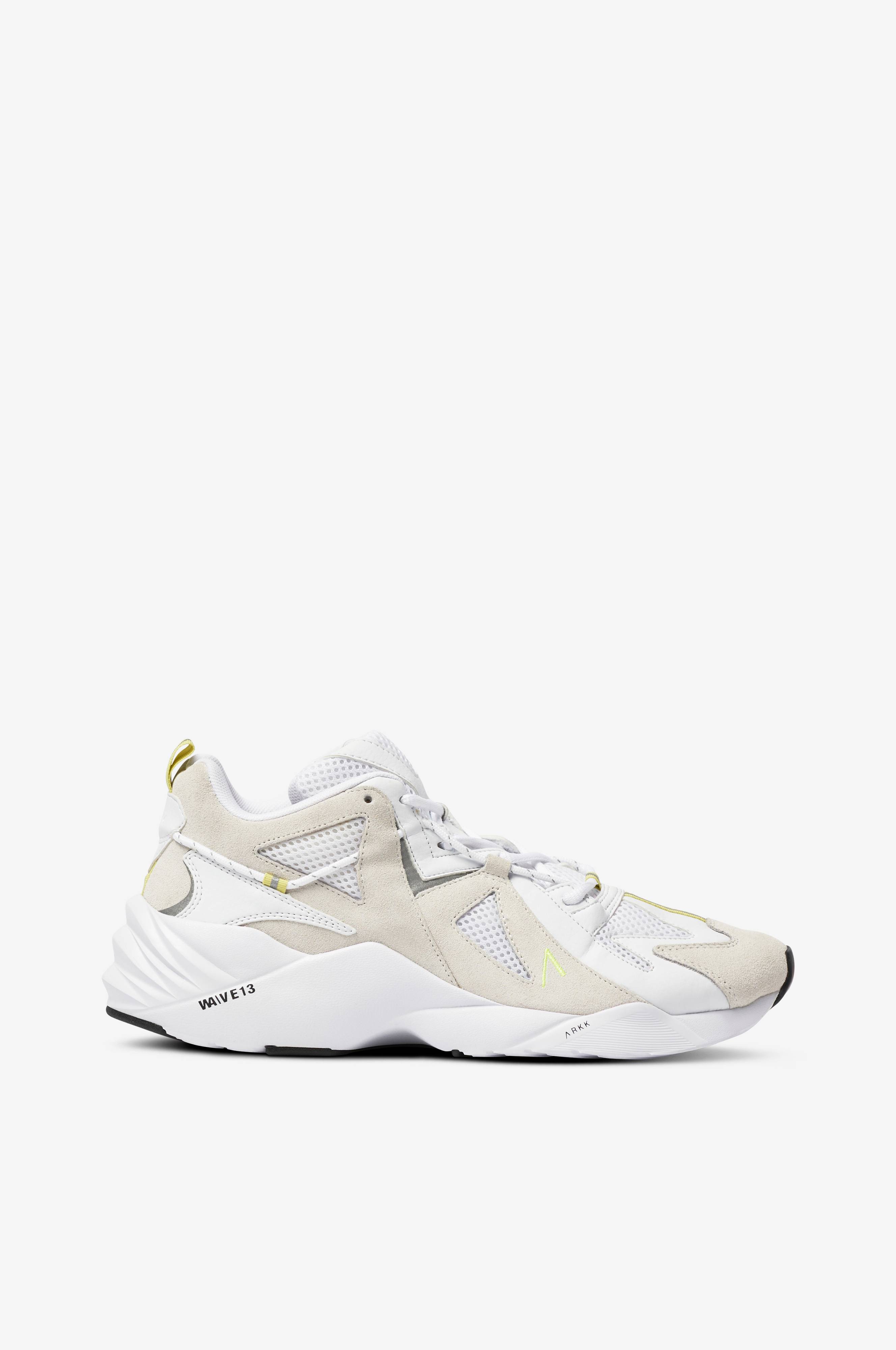 ARKK Copenhagen Sneakers Tuzon Suede W13 White Neon Yellow - Hvid ...