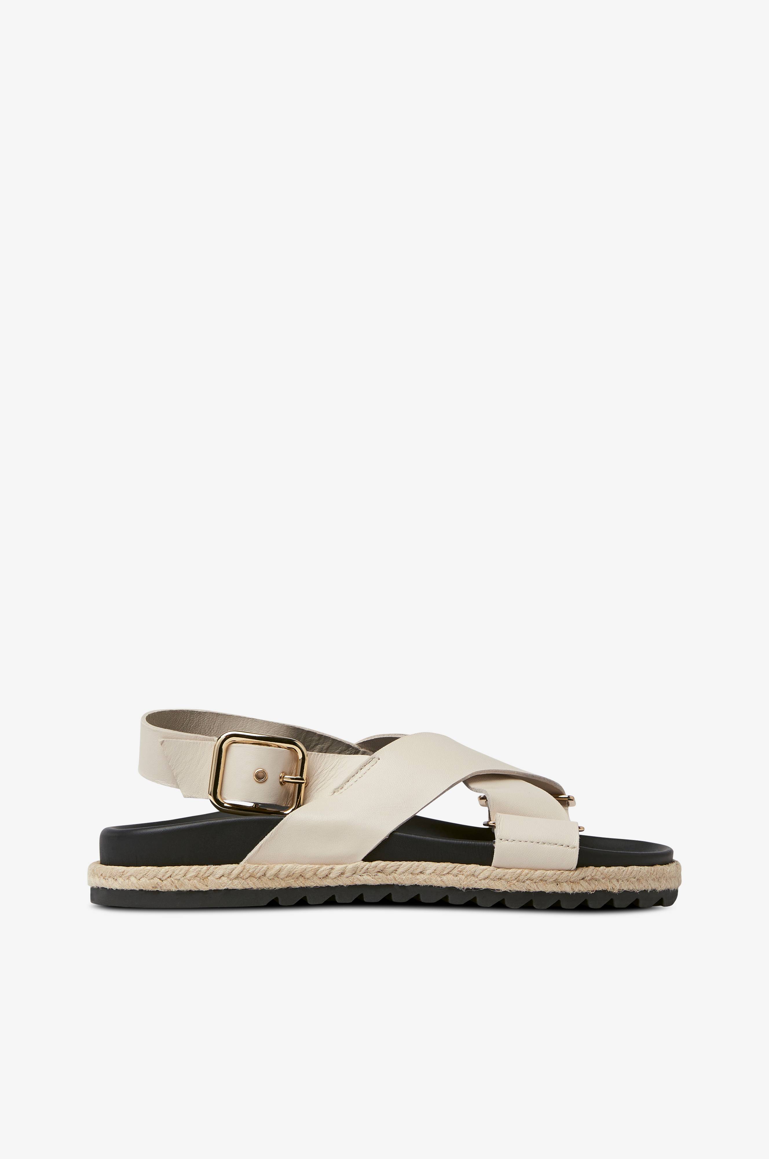 billi bi Sandaler i nappaskind - Hvid - Sandaler | Ellos.dk