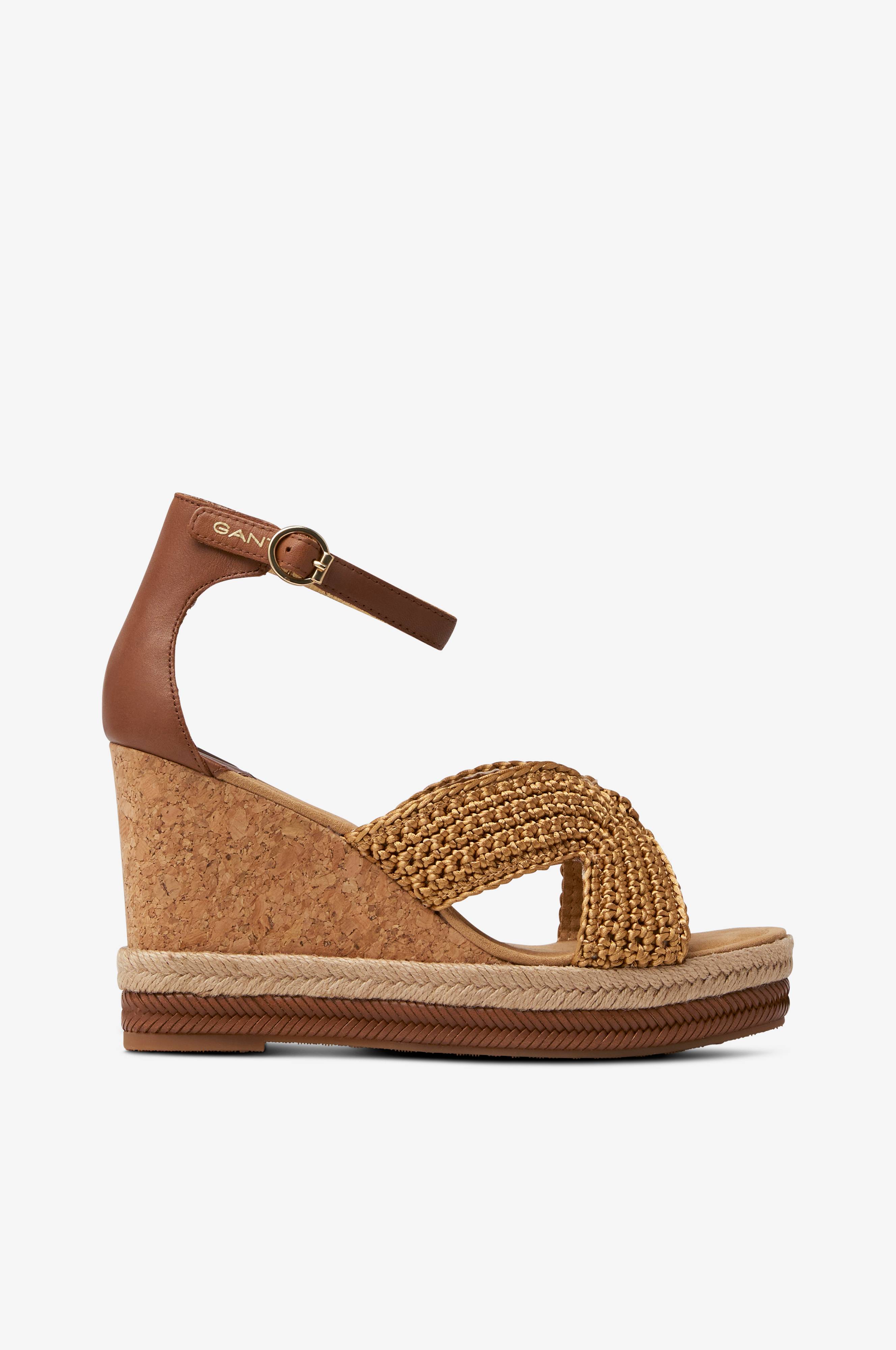 Gant Sandal Ivalice Wedge Sandal - Brun - Sandaler med hæl | Ellos.dk