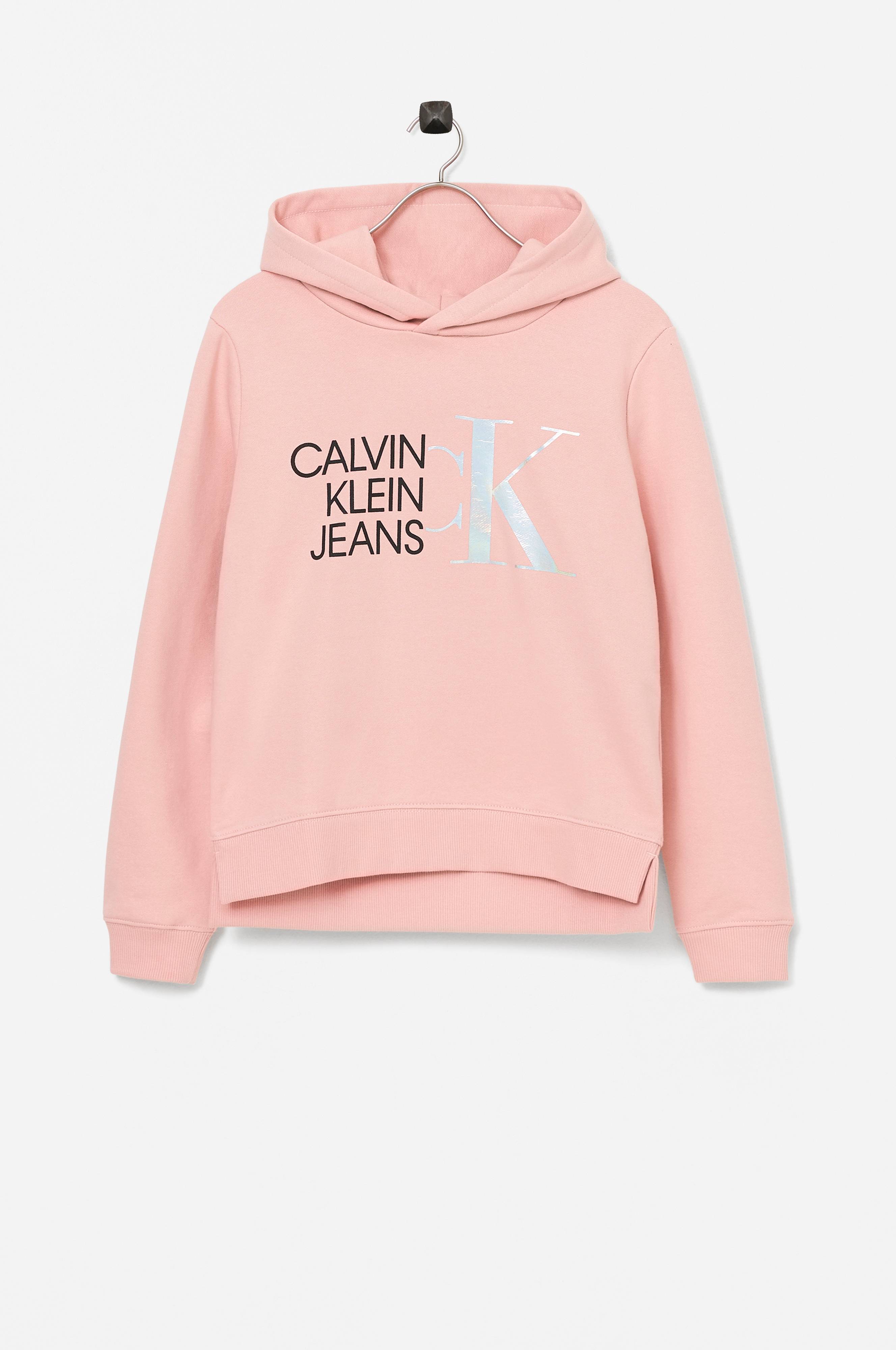 Calvin Klein Hettegenser Hybrid Logo Hoodie - Rosa - Hettegensere ...