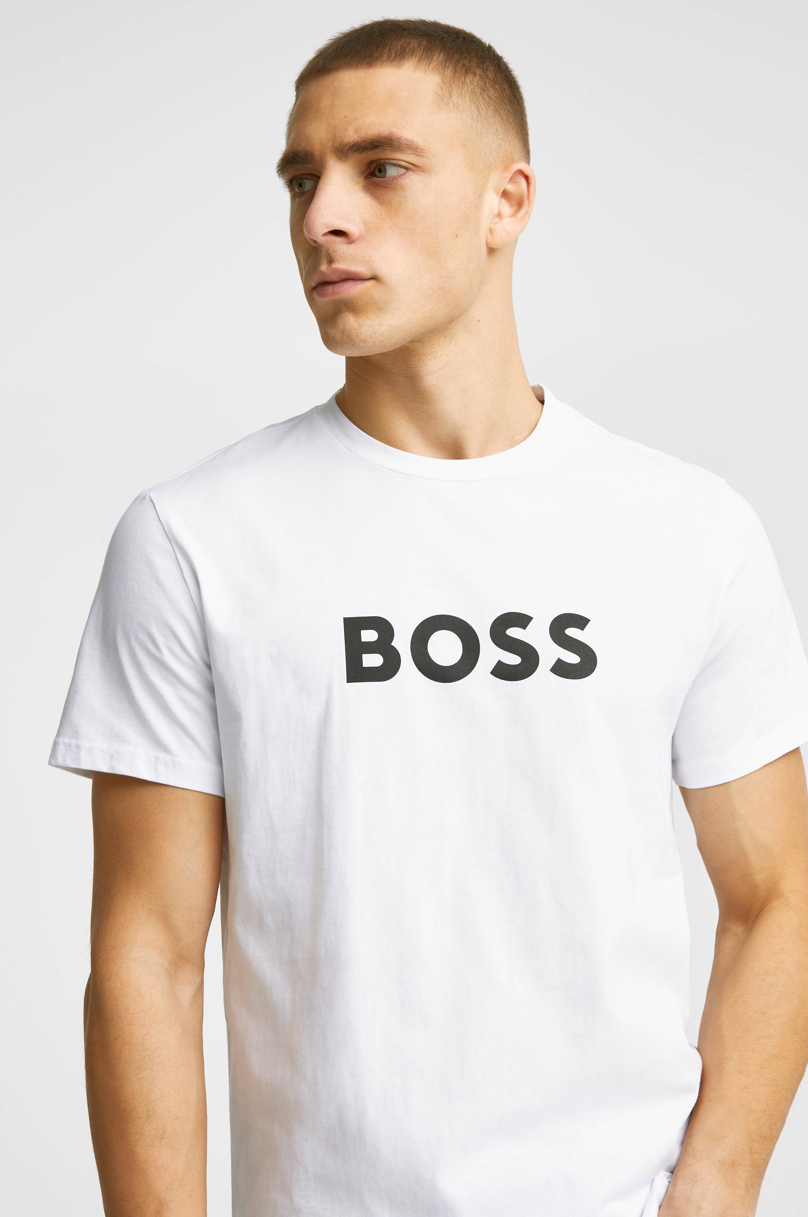 BOSS T-Shirt - Vit - T-shirts | Ellos.se
