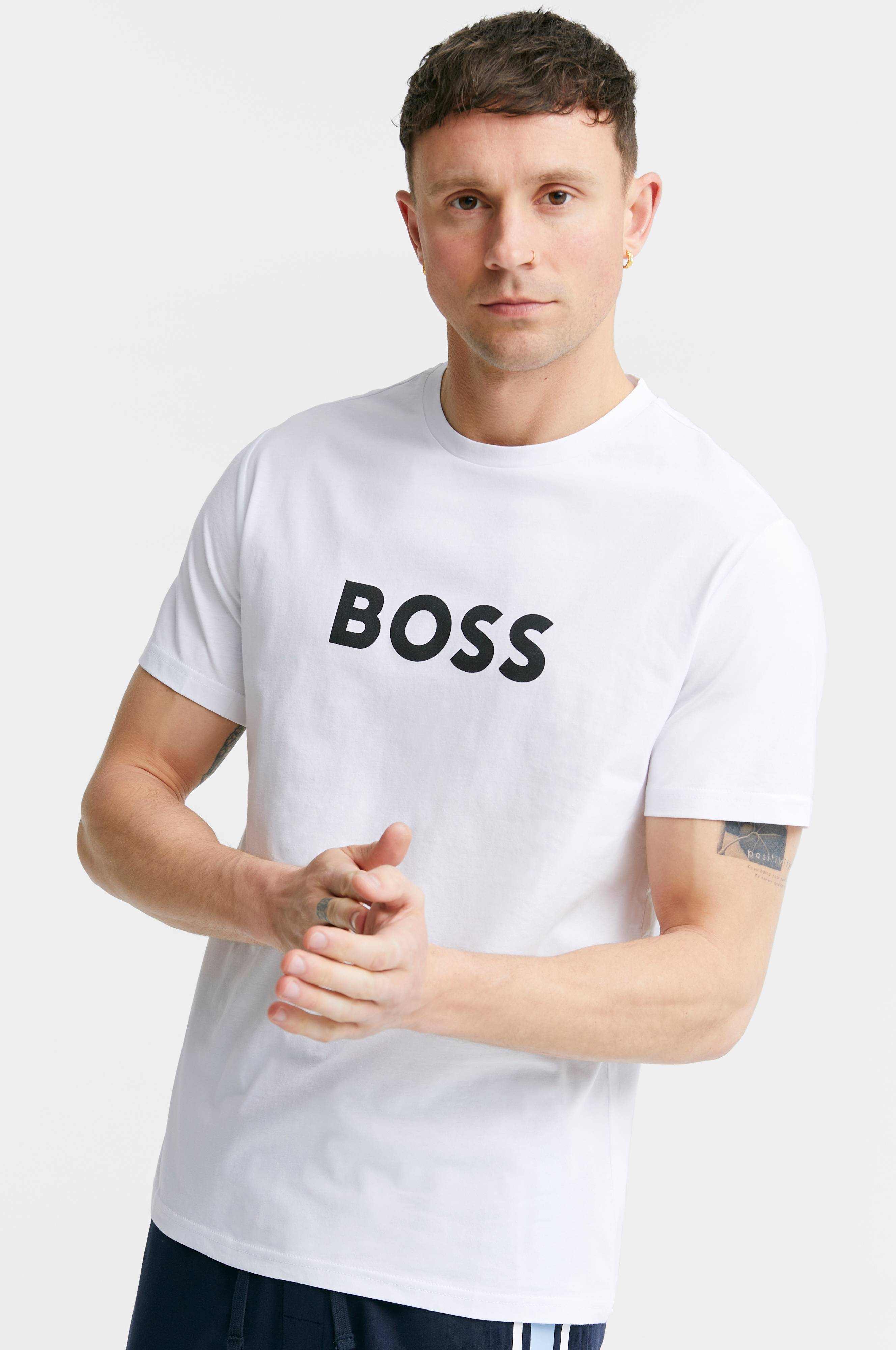 BOSS T-Shirt - Vit - T-shirts | Ellos.se