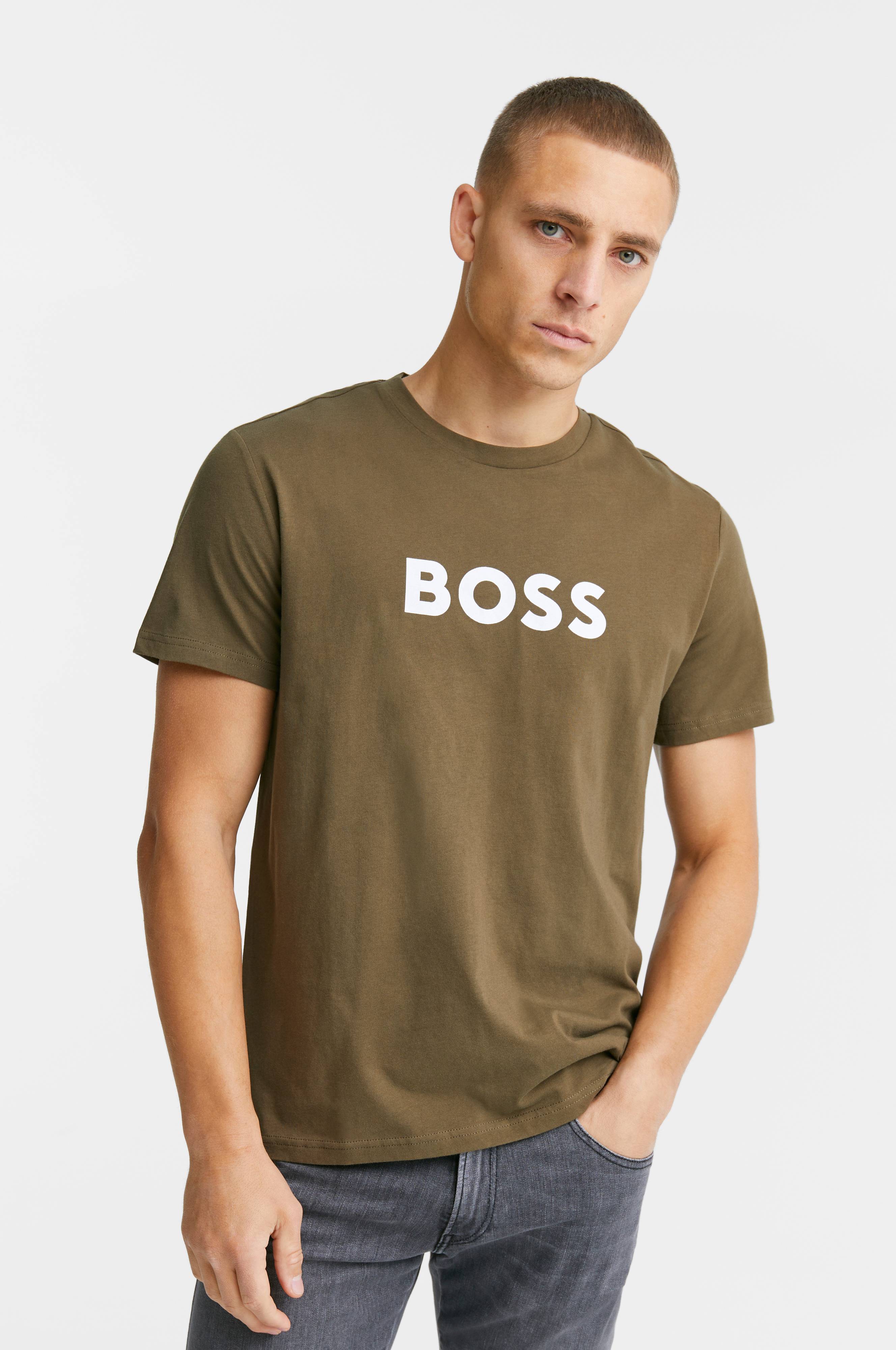 BOSS T-Shirt - Grön - T-shirts | Ellos.se