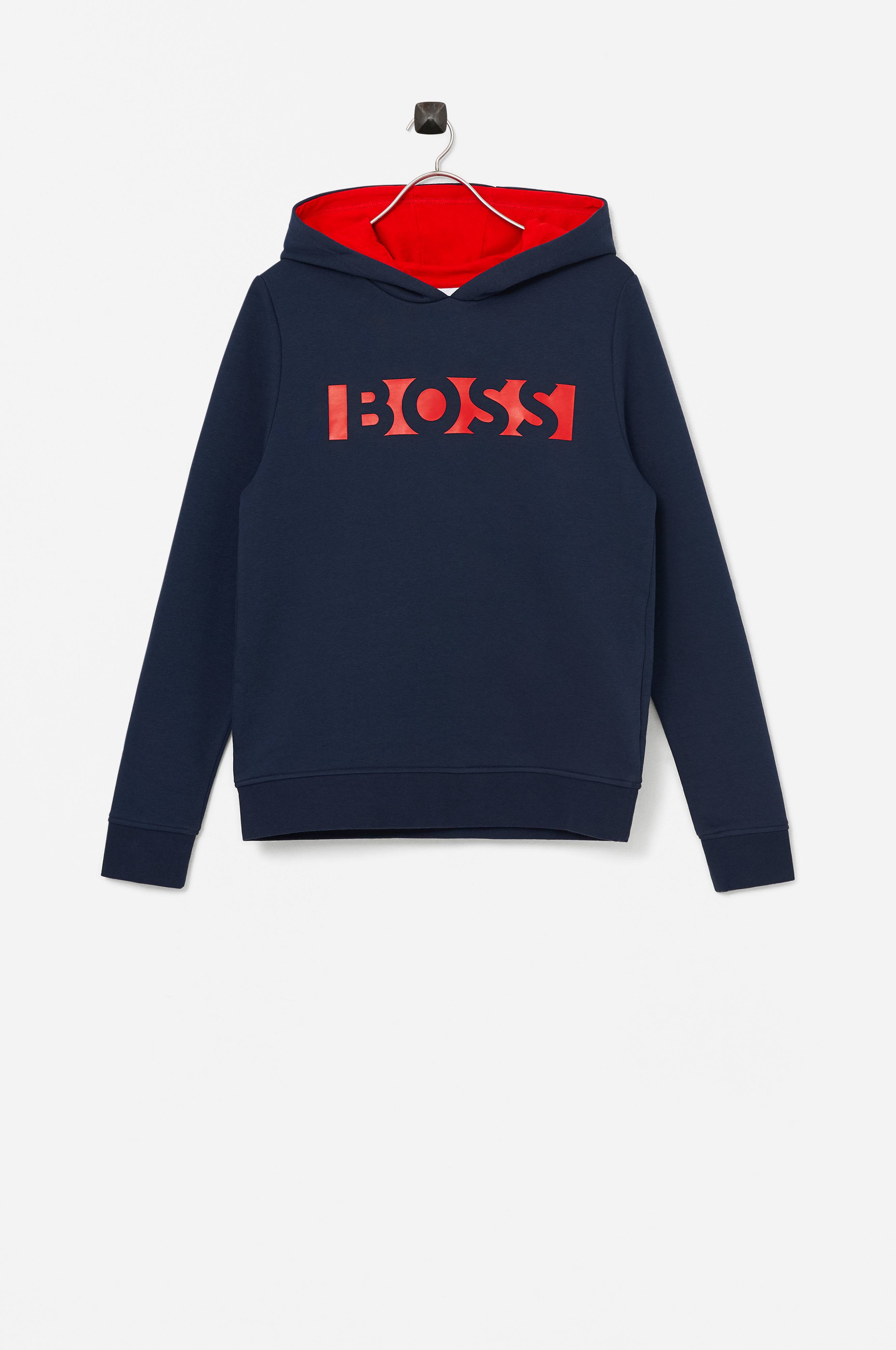 BOSS Huppari - Sininen - Hupparit & collegetakit | Ellos.fi