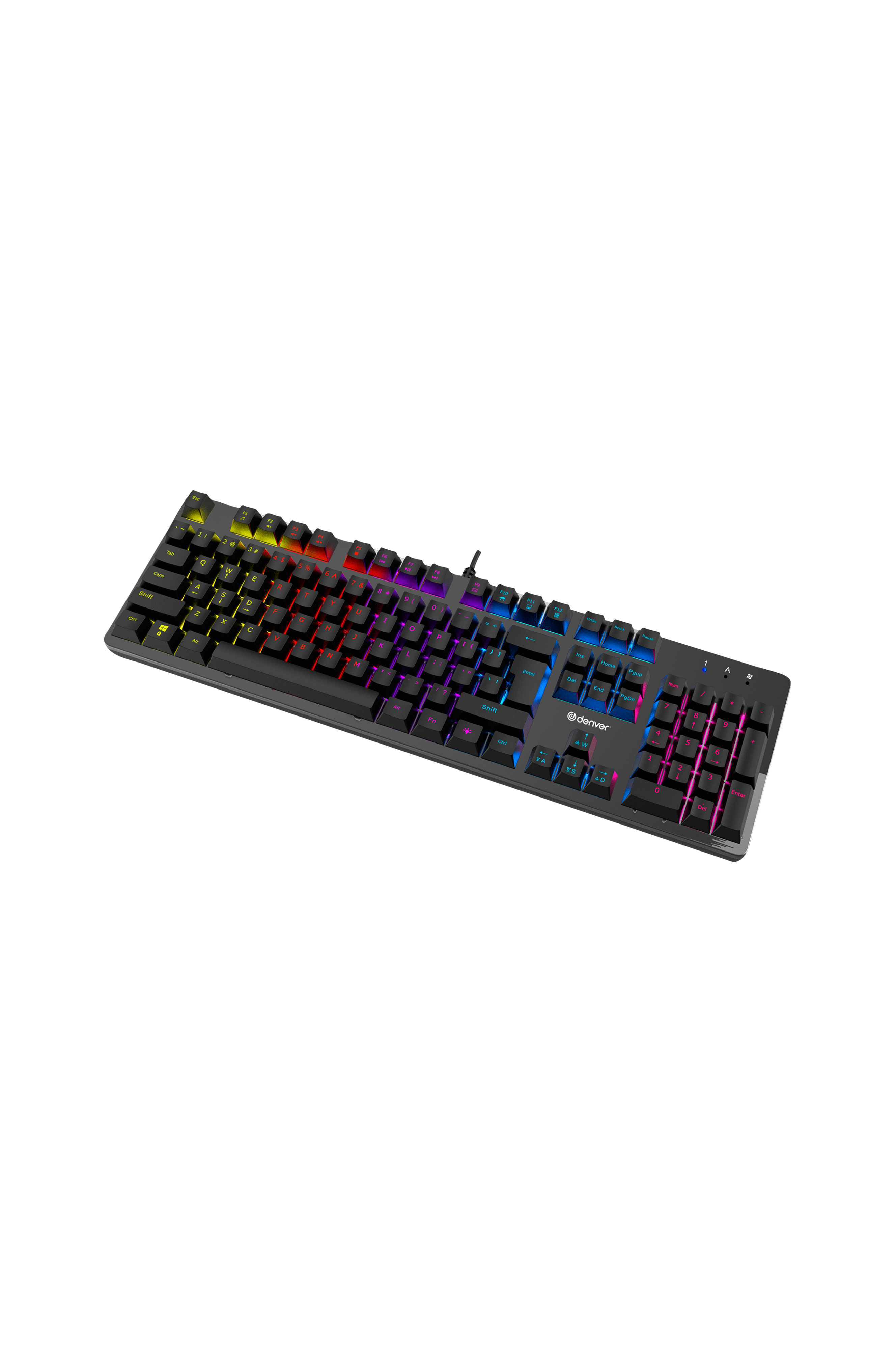 Denver Gamingkeyboard RGB Mechanical Gaming Keyboard USB Connection ...