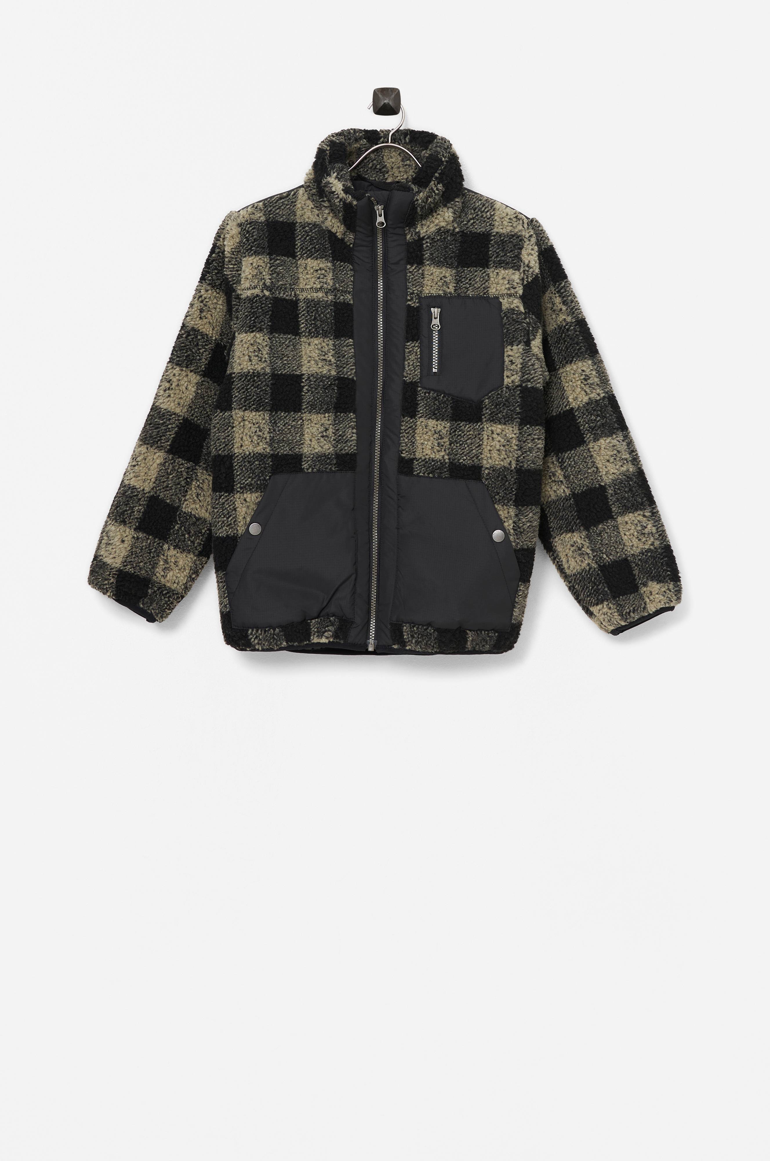 Name it Jacka nkmMicarlo Teddy Jacket - Svart - Jackor | Ellos.se