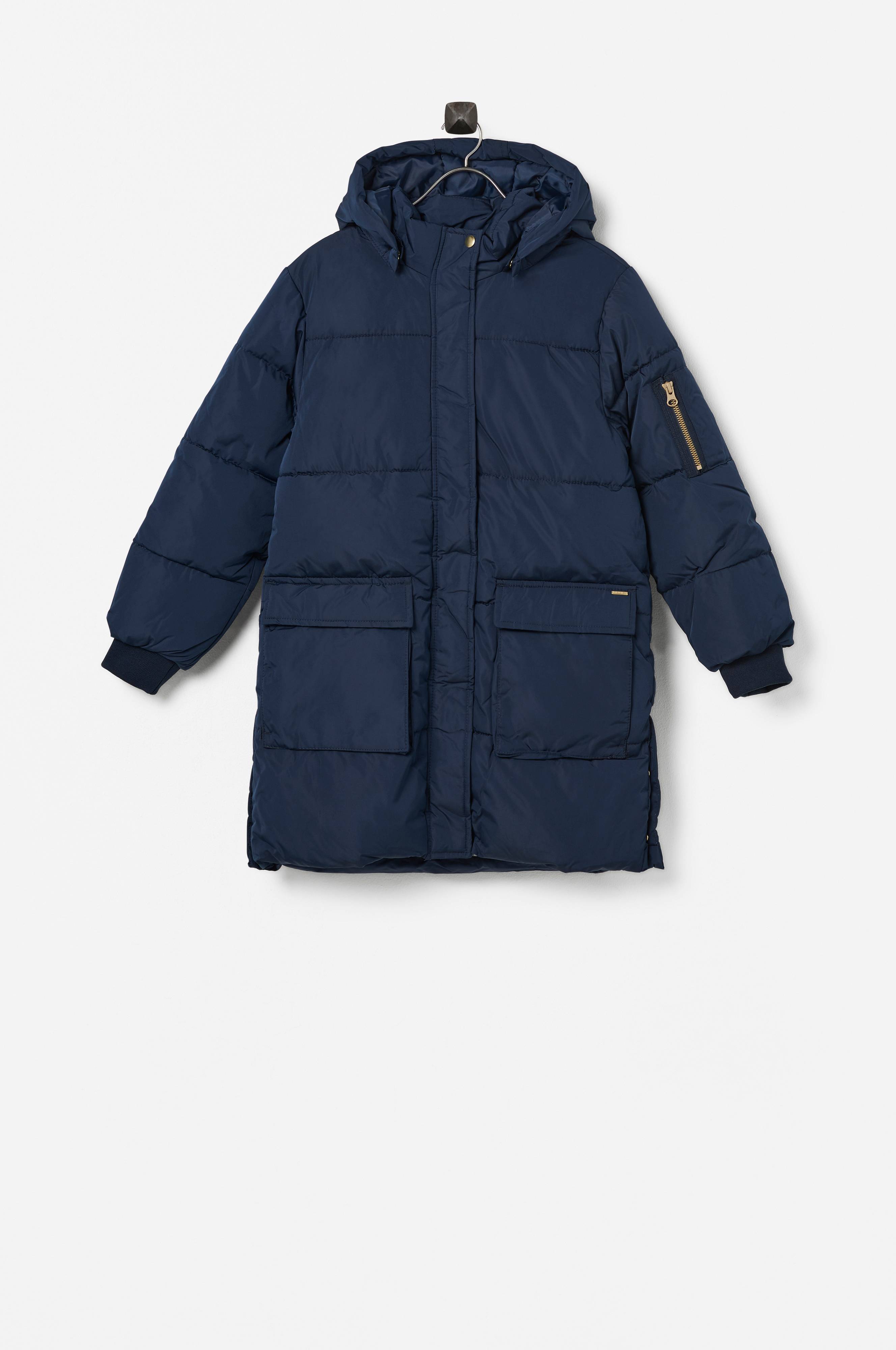 Name it Jacka nkfMuso Long Puffer Jacket Camp - Blå - Vinterjackor ...