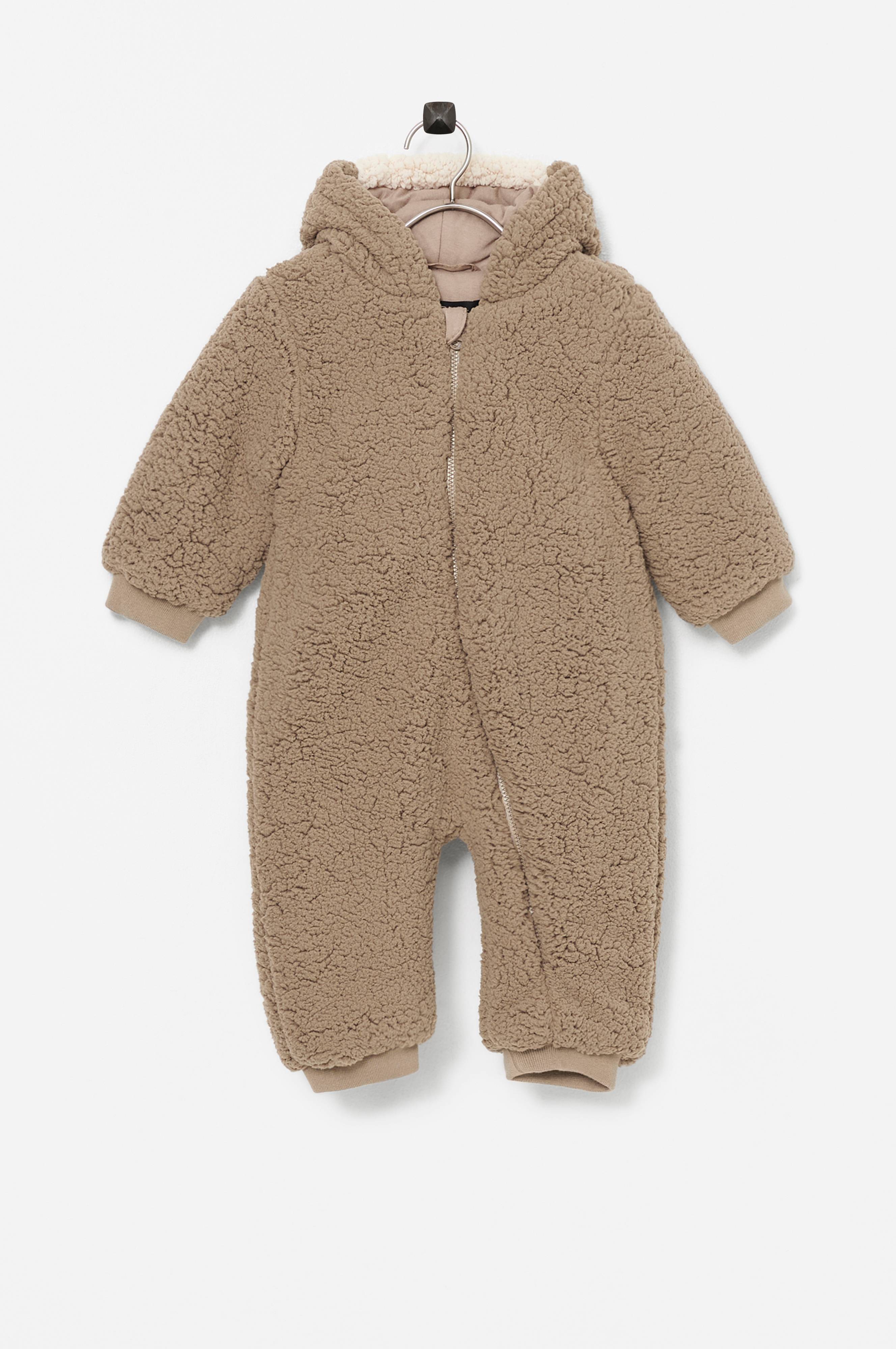 Name it Overall nbnMandfred Teddy Suit - Brun - Babyoveraller | Ellos.se