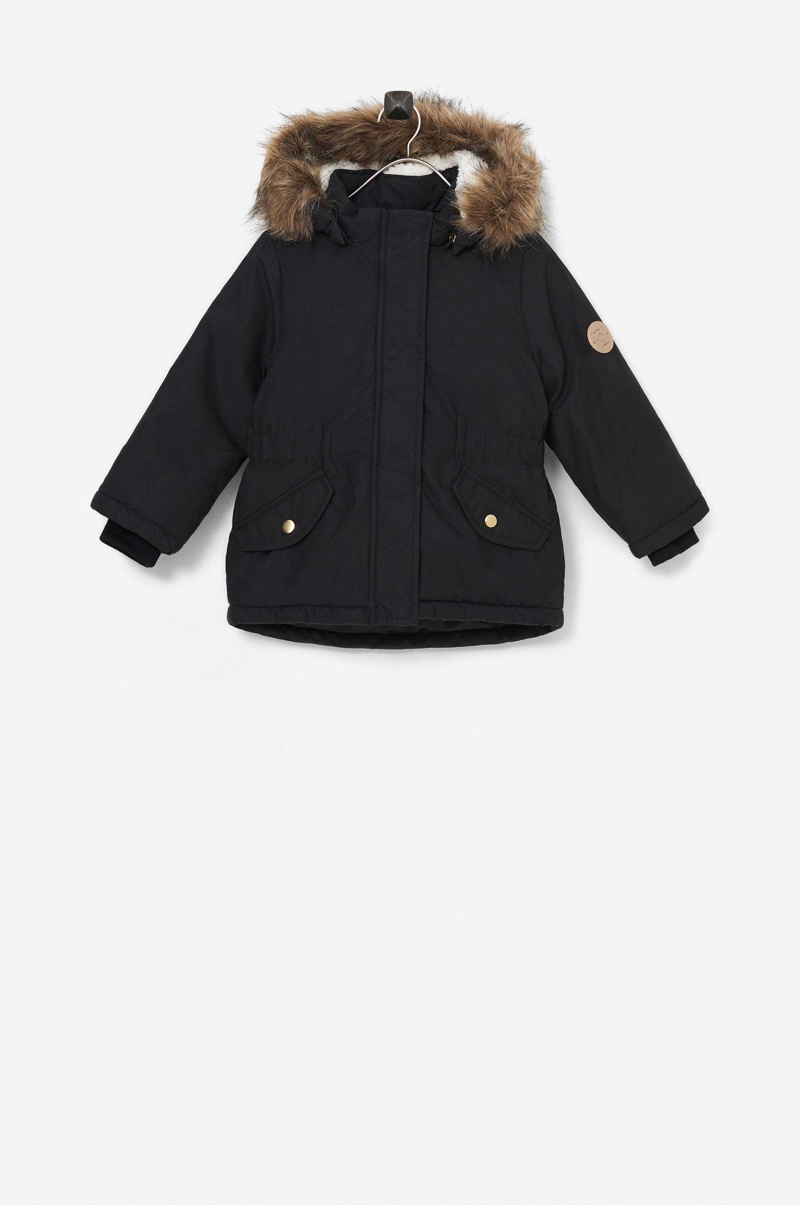 Name it Jacka nmfMace Parka Jacket PB FO - Svart - Vinterjackor | Ellos.se