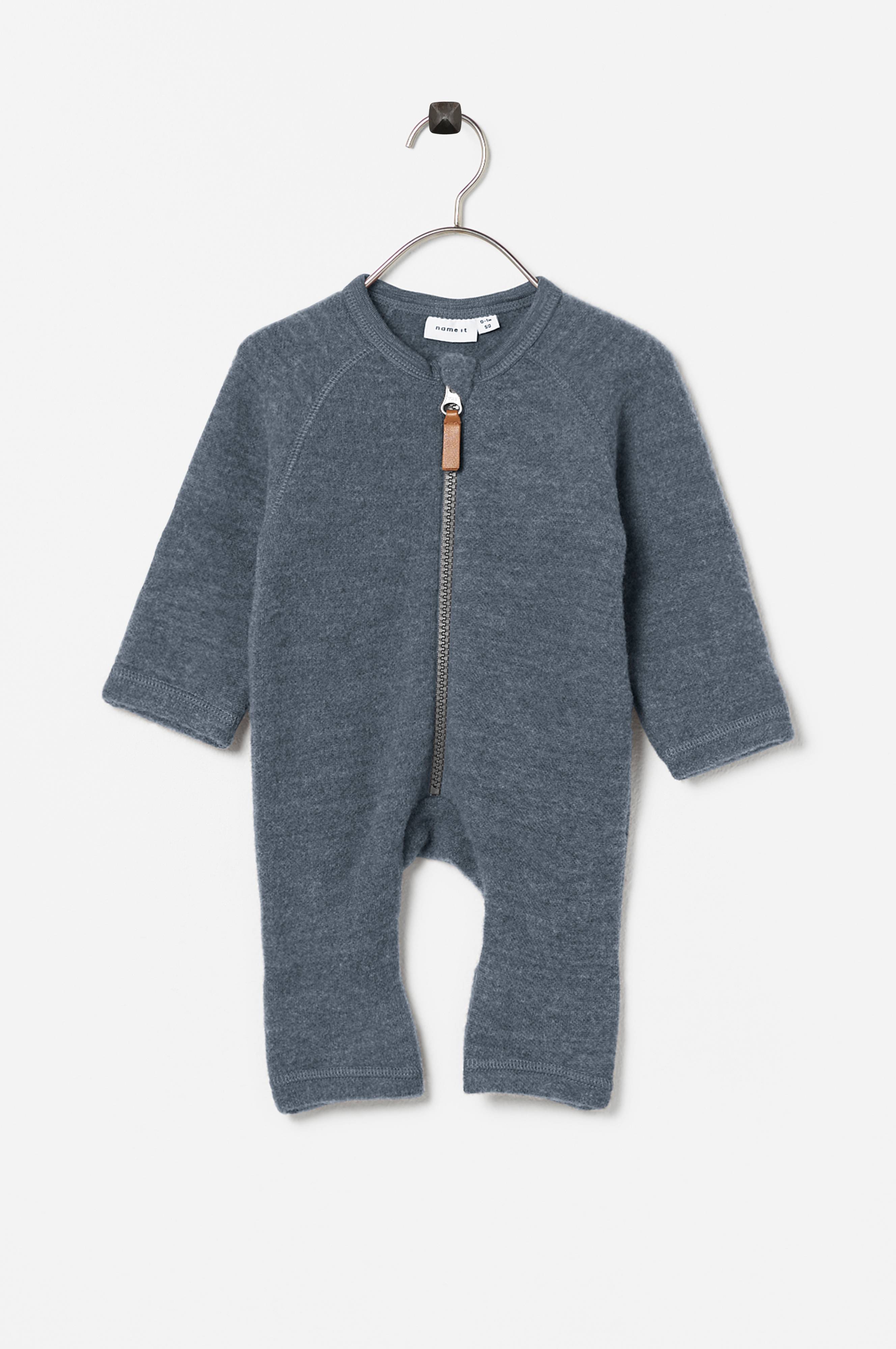 Name it Overall nbmWmino Wool Bru LS Suit XXII - Grå - Jumpsuits ...
