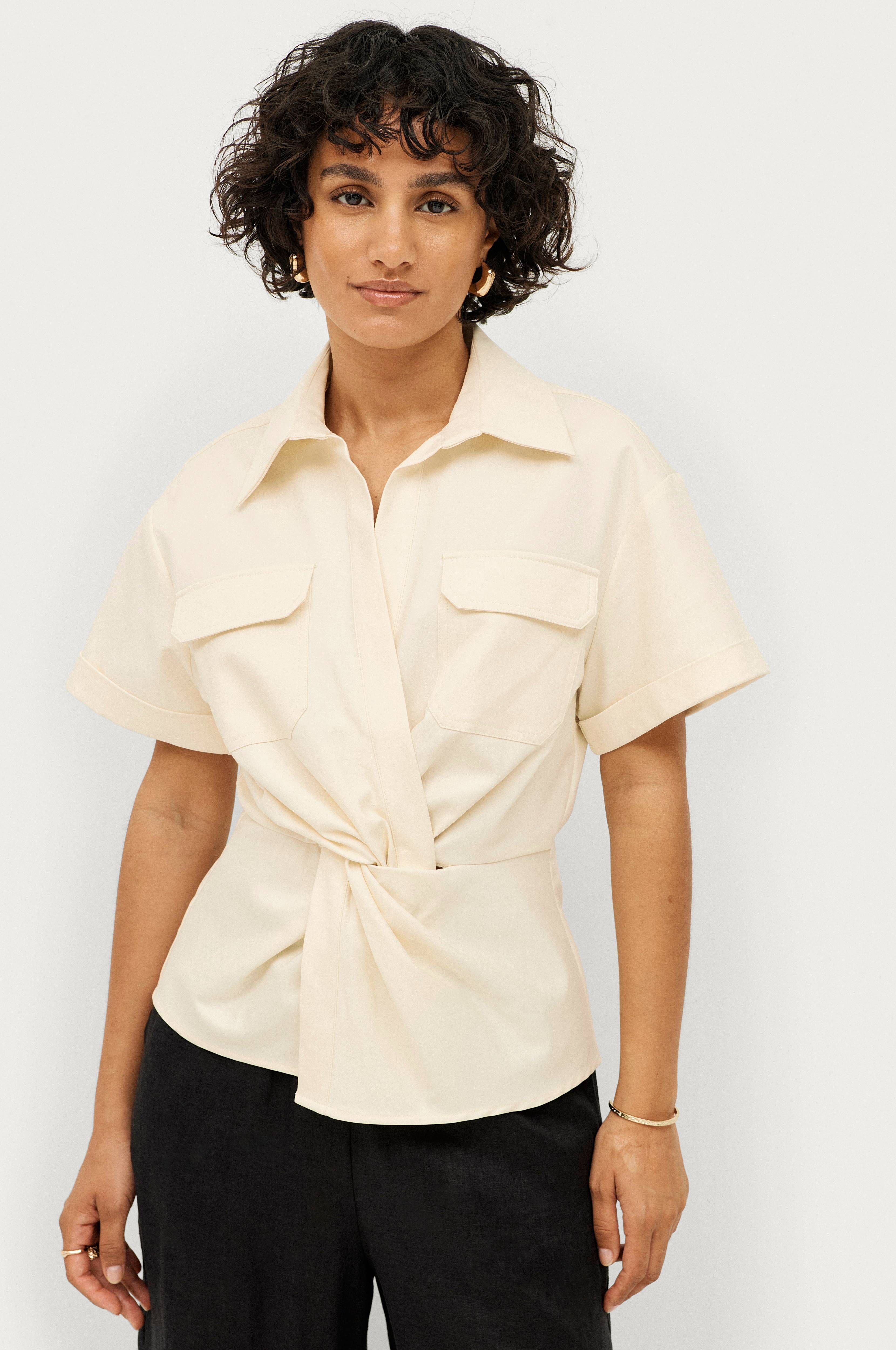 Second Female Blus Cheera Blouse - Vit - Blusar | Ellos.se