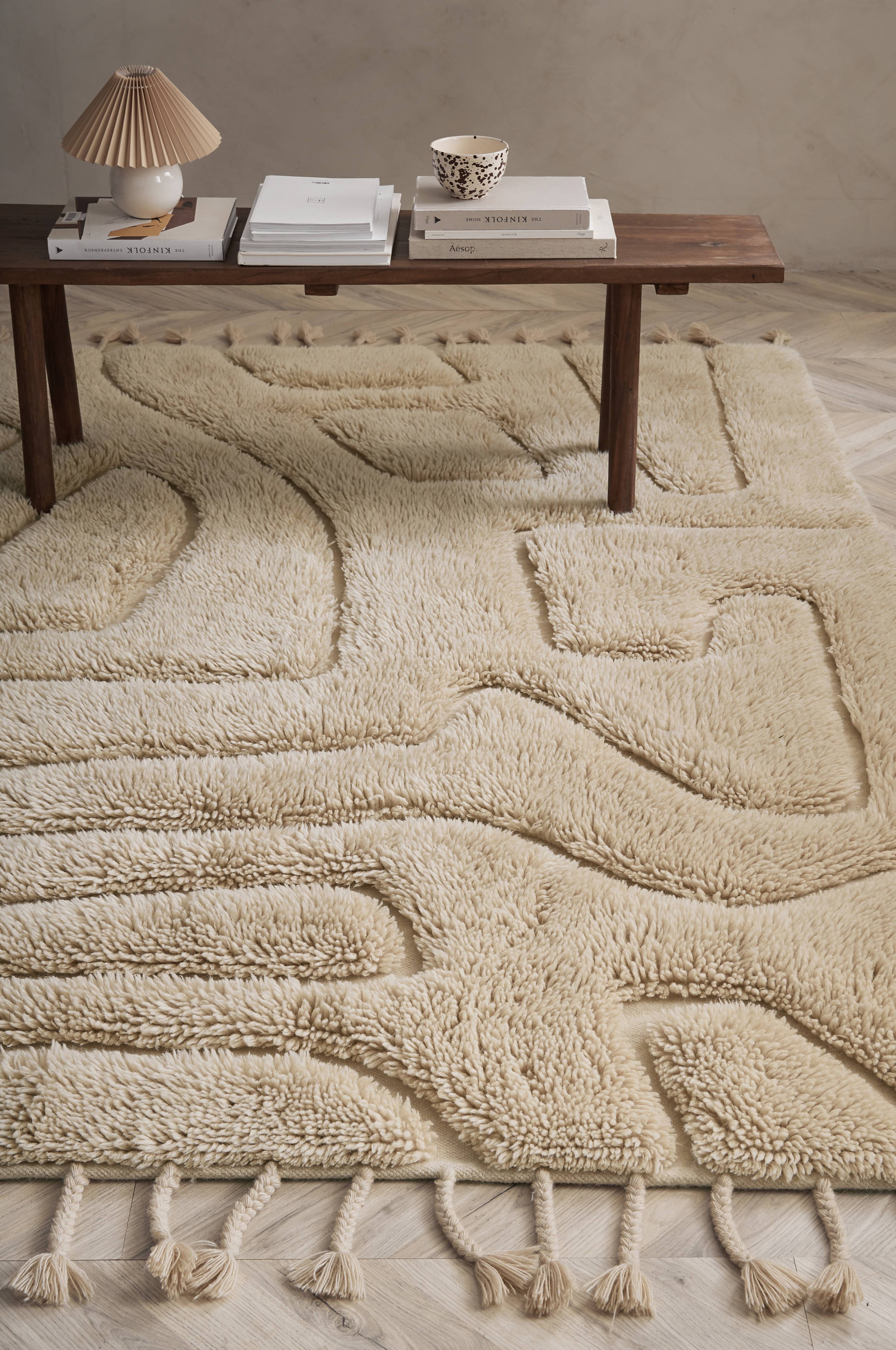 Ellos Ryamatta Toledo - Beige - Lugg & ryamattor | Ellos.se