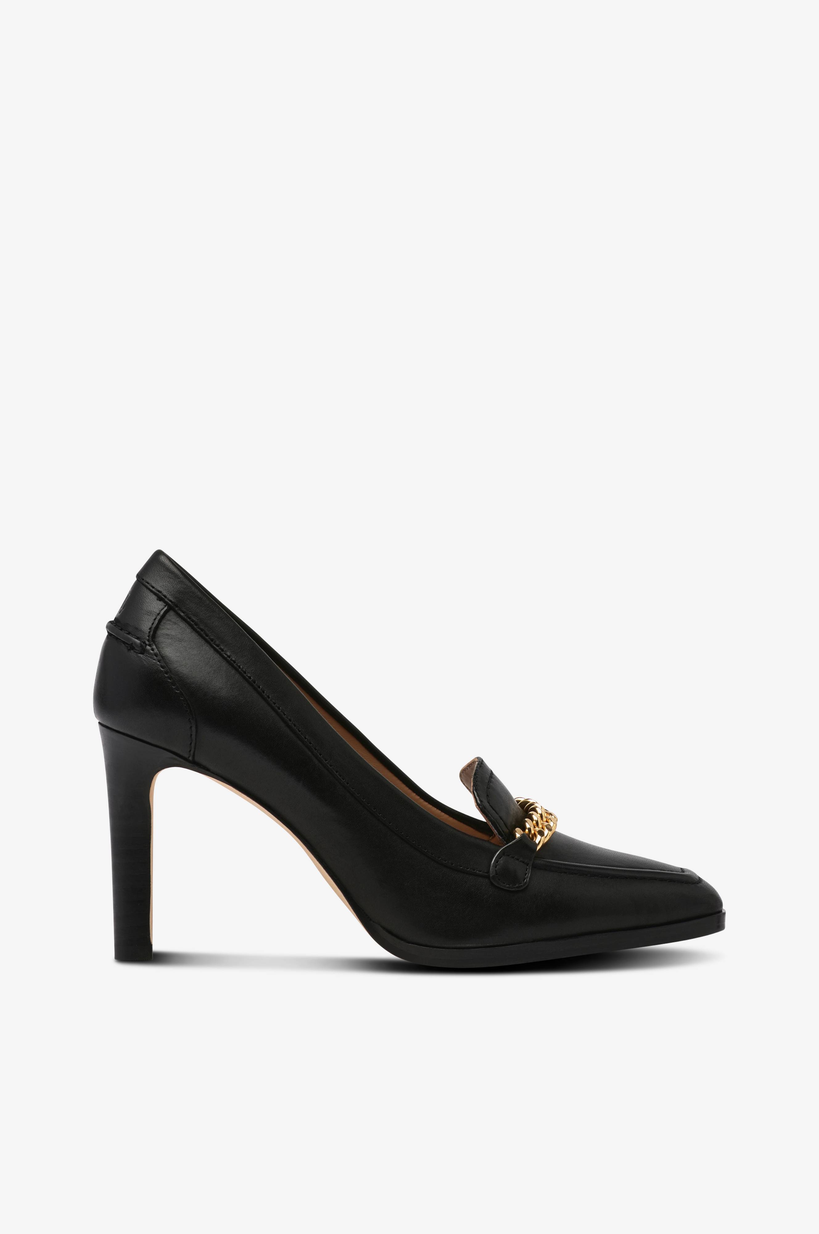 Lauren Ralph Lauren Pumps Burnished Calf-Colleen - Svart - Pumps | Ellos.no