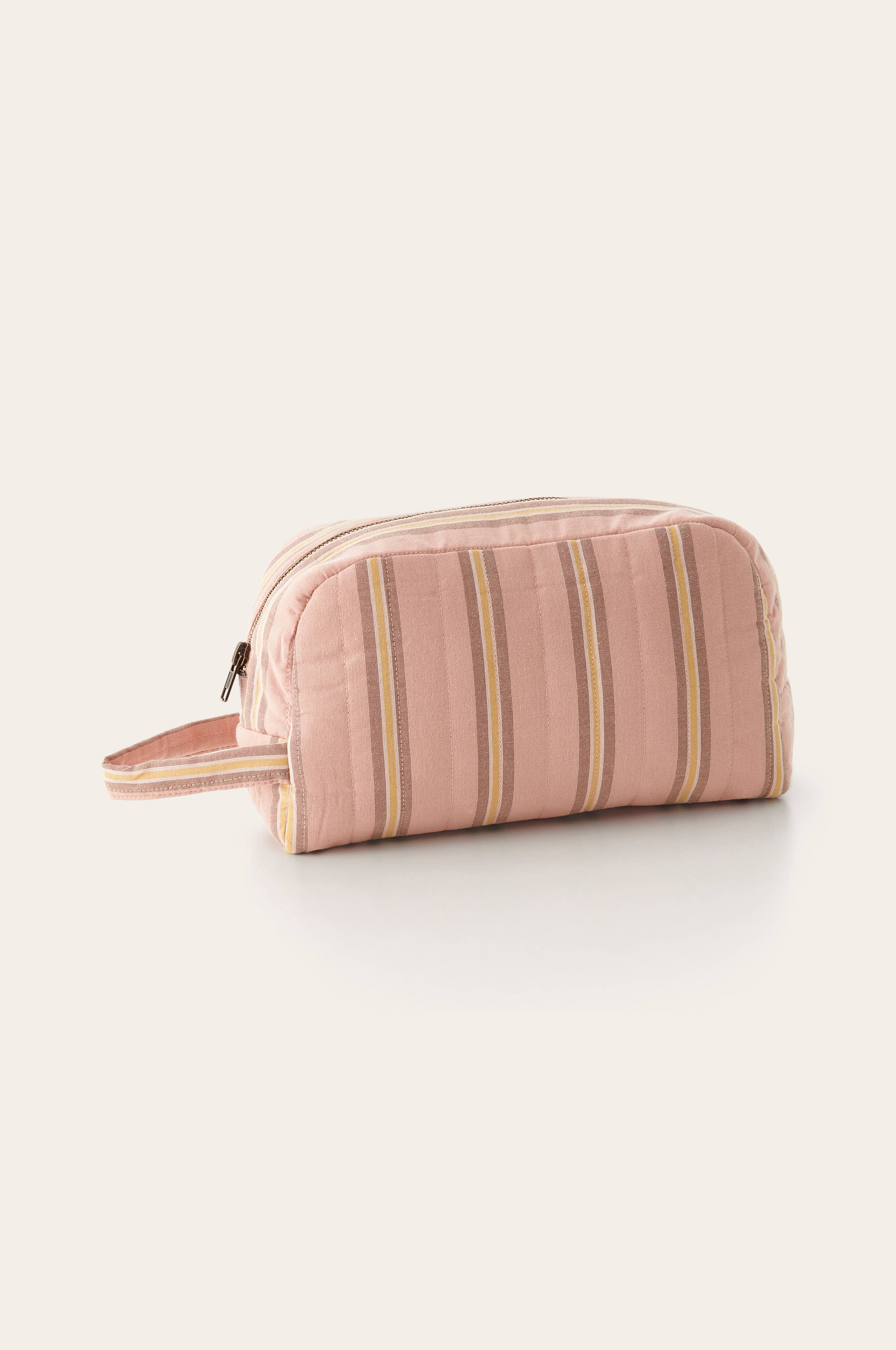 Ellos Toilettaske Juliette Stripe - Rosa - Makeup-tasker | Ellos.dk