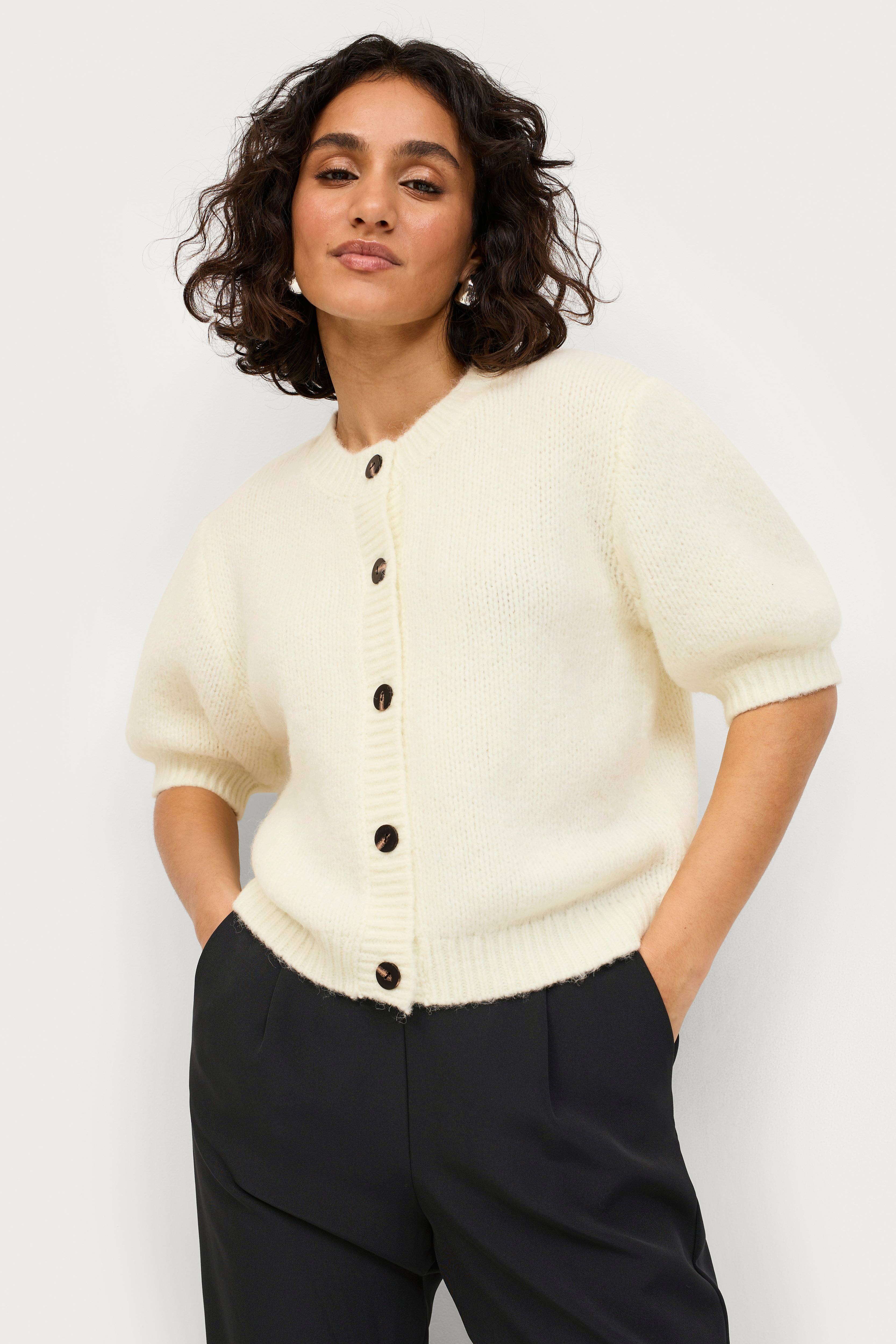 Soaked in Luxury Kardigan slParadis Cardigan - Hvit - Cardigans | Ellos.no