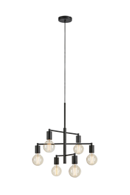 Marksl jd Kattovalaisin Cielo Korkeus 52 Cm Musta Riippuvalaisimet