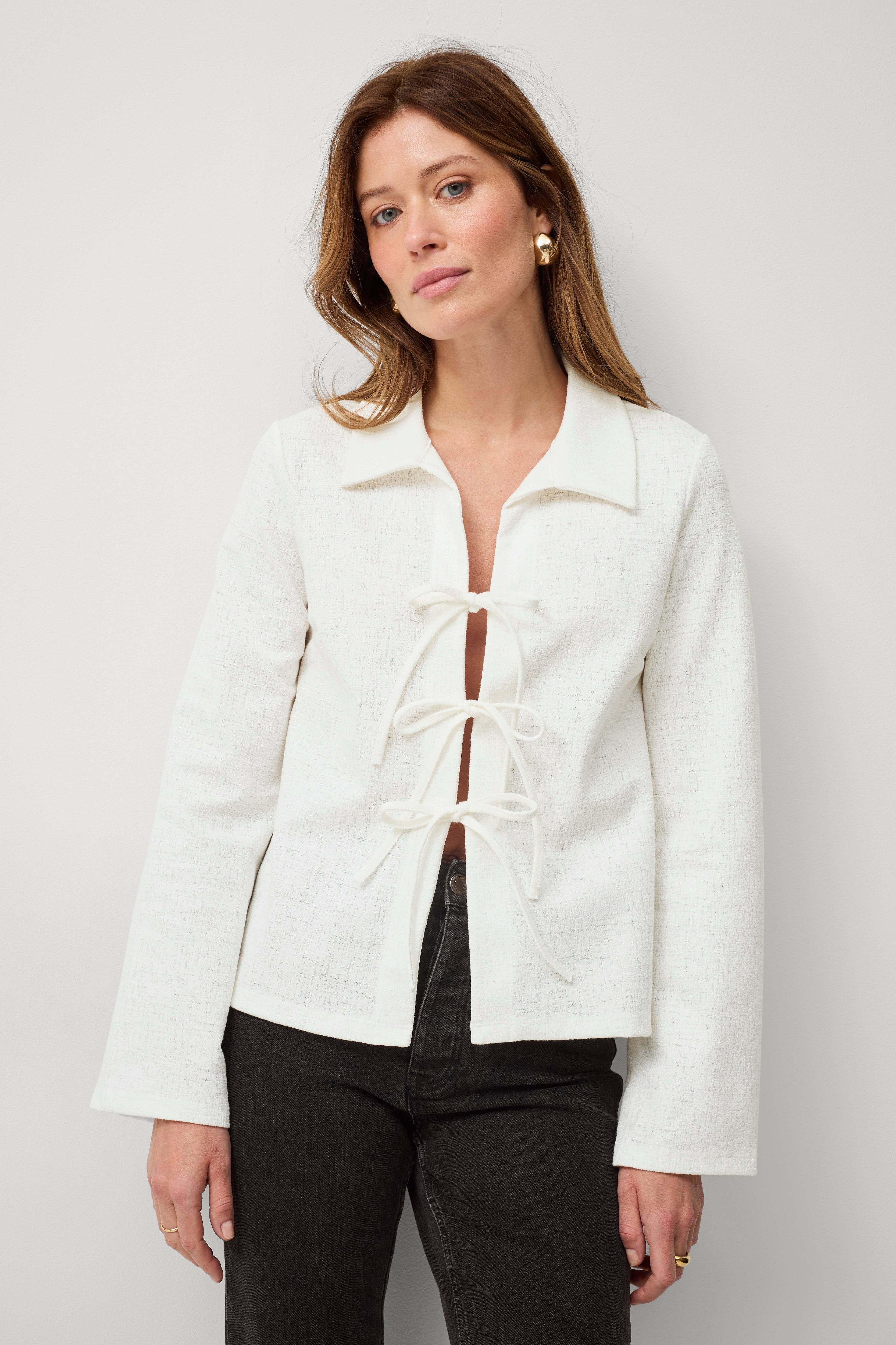 Gina Tricot Topp Tie Top - Vit - Toppar | Ellos.se