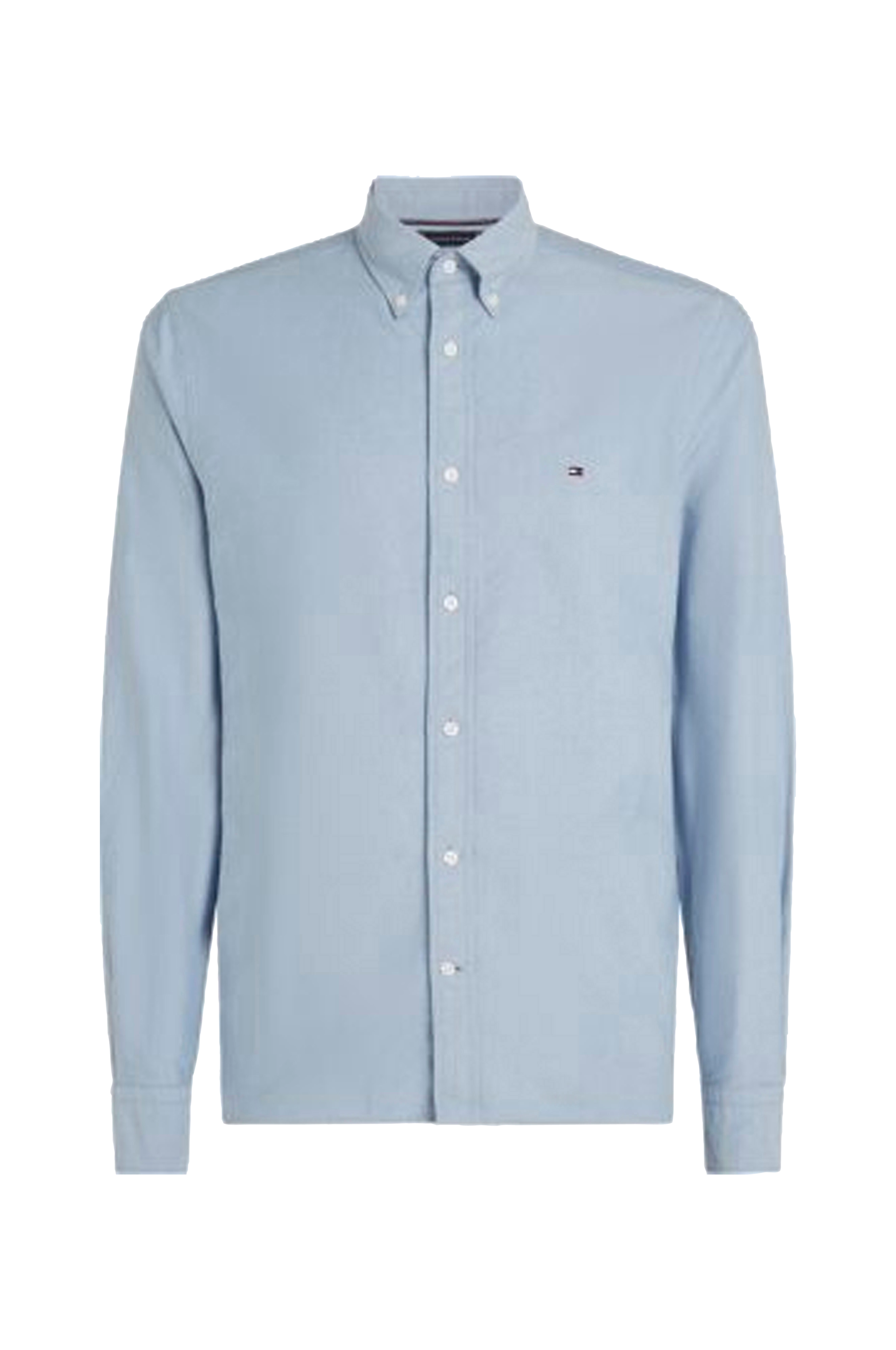 Tommy Hilfiger Skjorta Solid Heritage Oxford RF Shirt - Blå ...