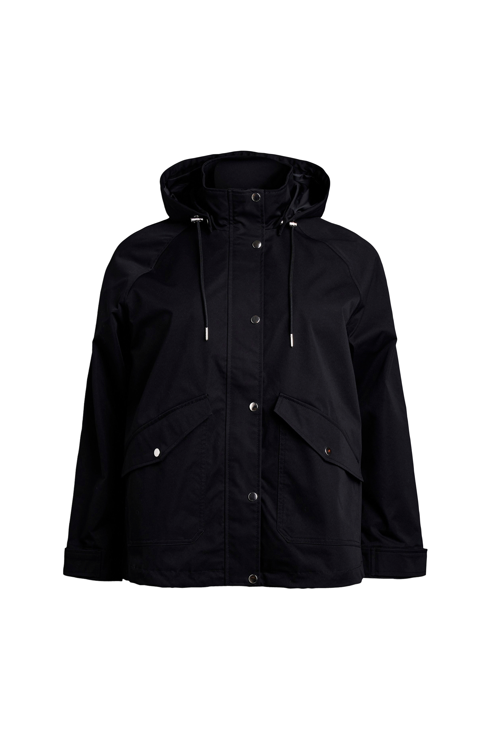 Zizzi Jacka caPalma L/S Hood Jacket - Svart - Jackor | Ellos.se