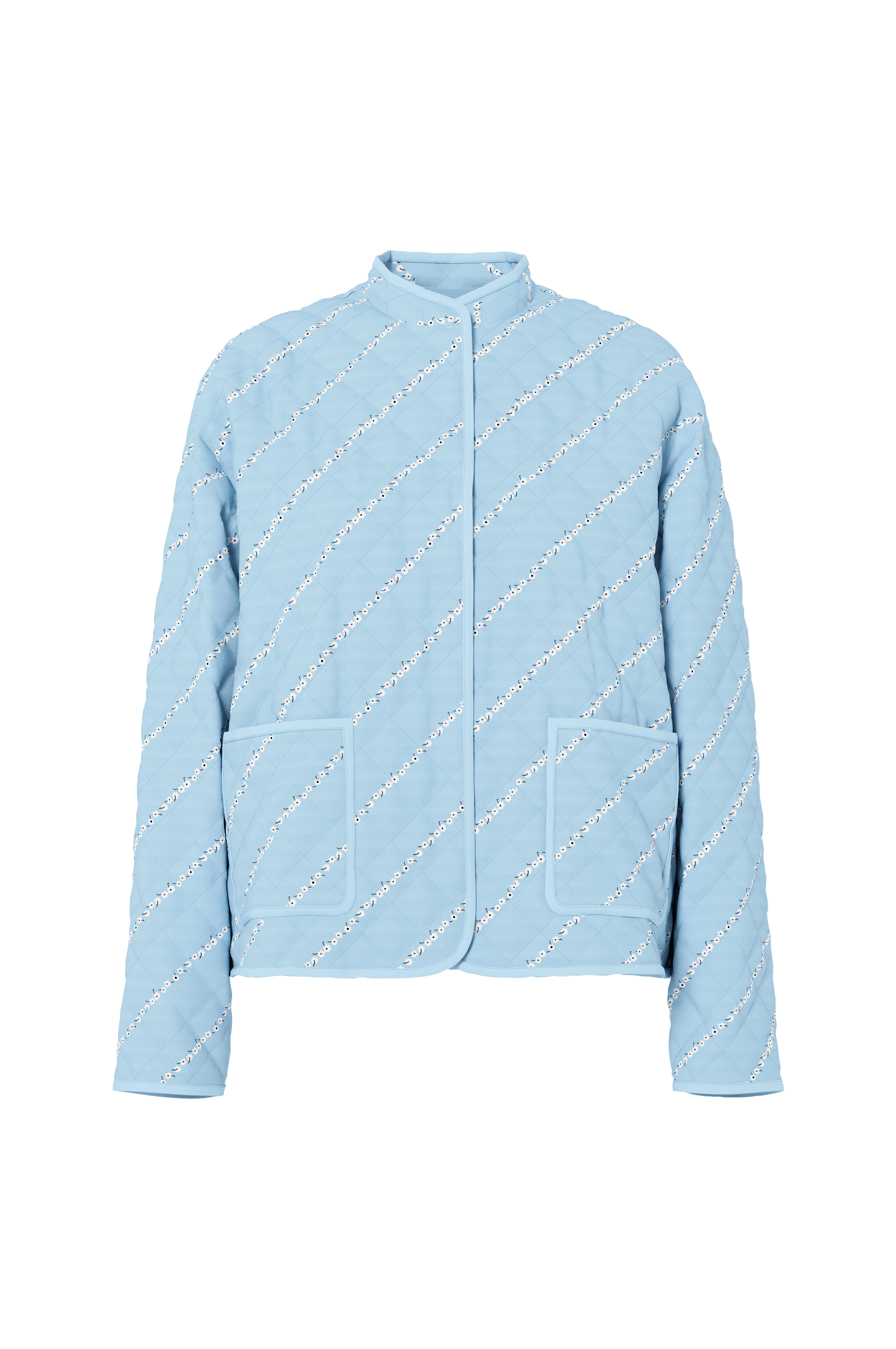 pieces Jakke pcRikke Quilted Jacket - Blå - Jakker | Ellos.dk
