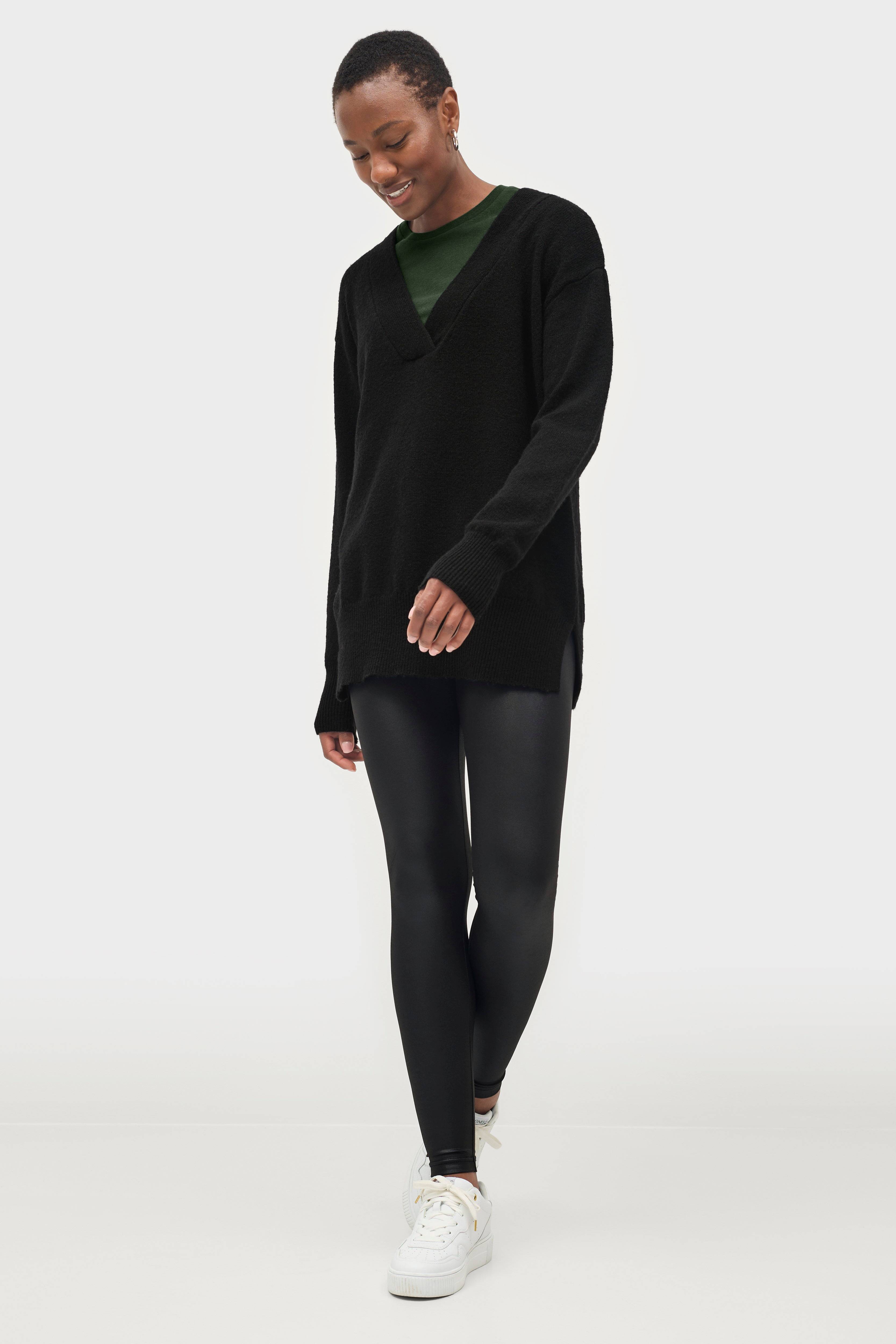 Ellos Leggingsit Sofia Shiny - Musta - Leggingsit | Ellos.fi