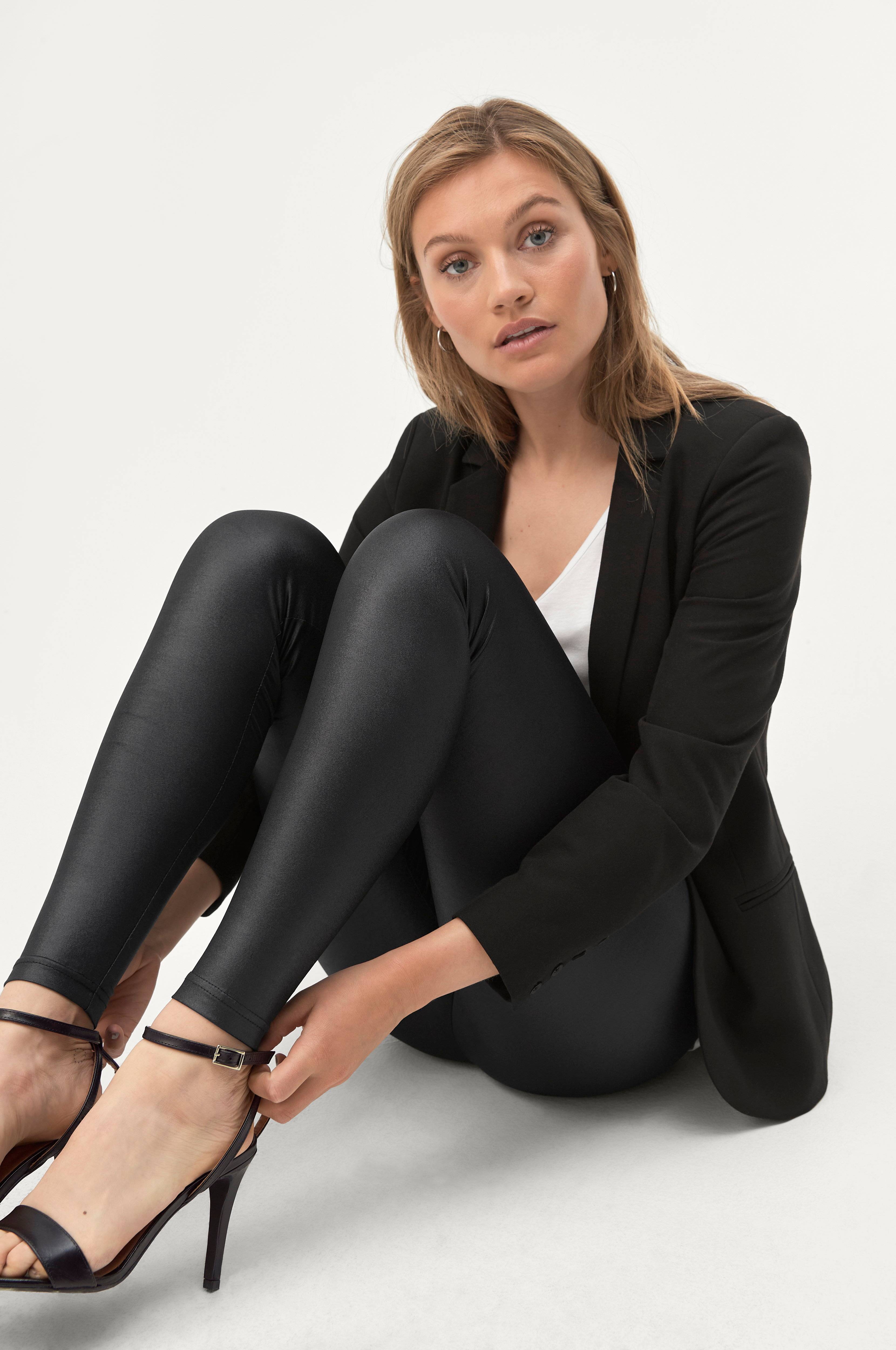 Ellos Leggings Sofia Shiny - Svart - Leggings | Ellos.se