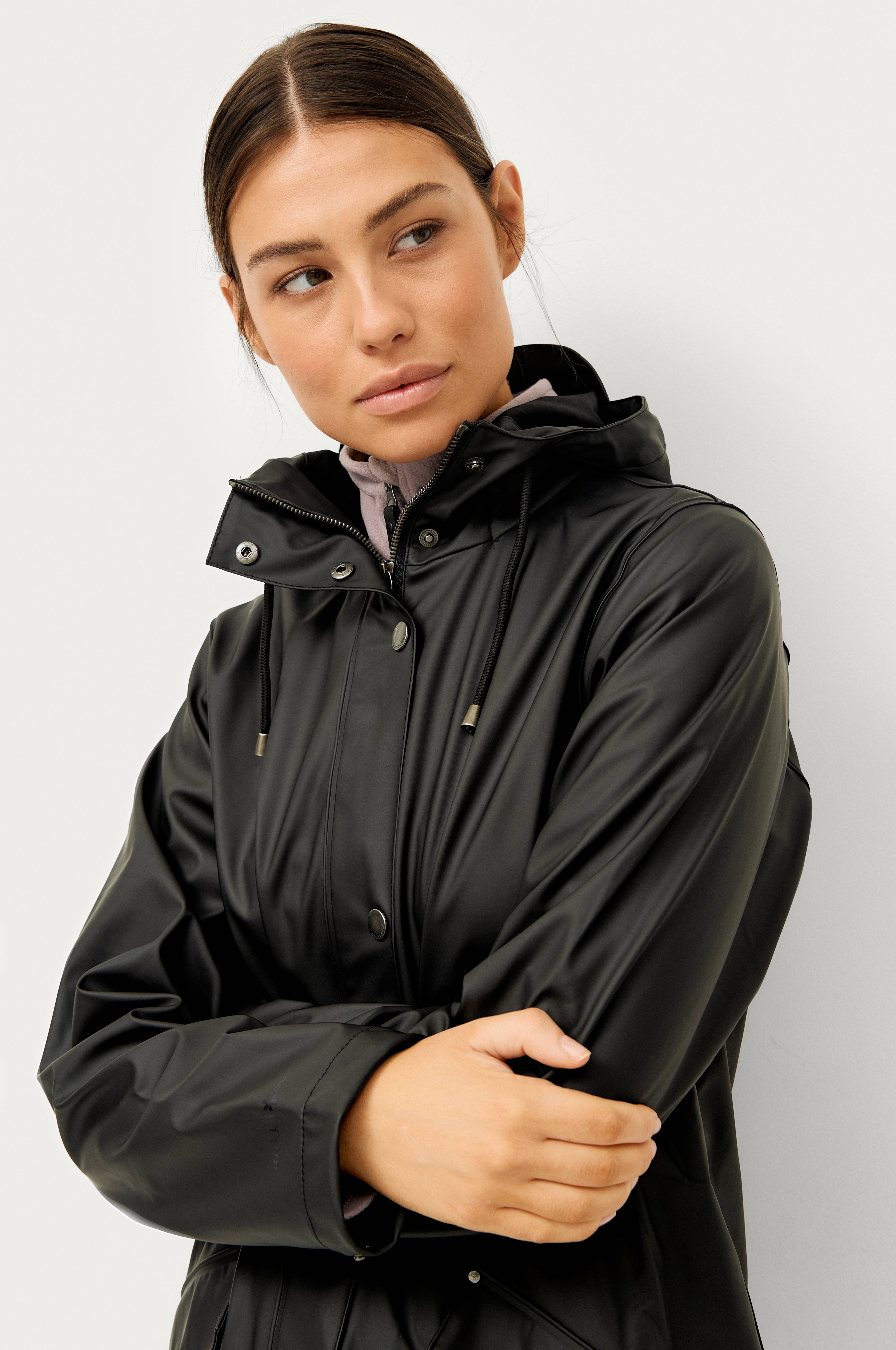 Áhkká Regnjakke PU Parka W - Svart - Regnjakker & regnfrakker | Ellos.no