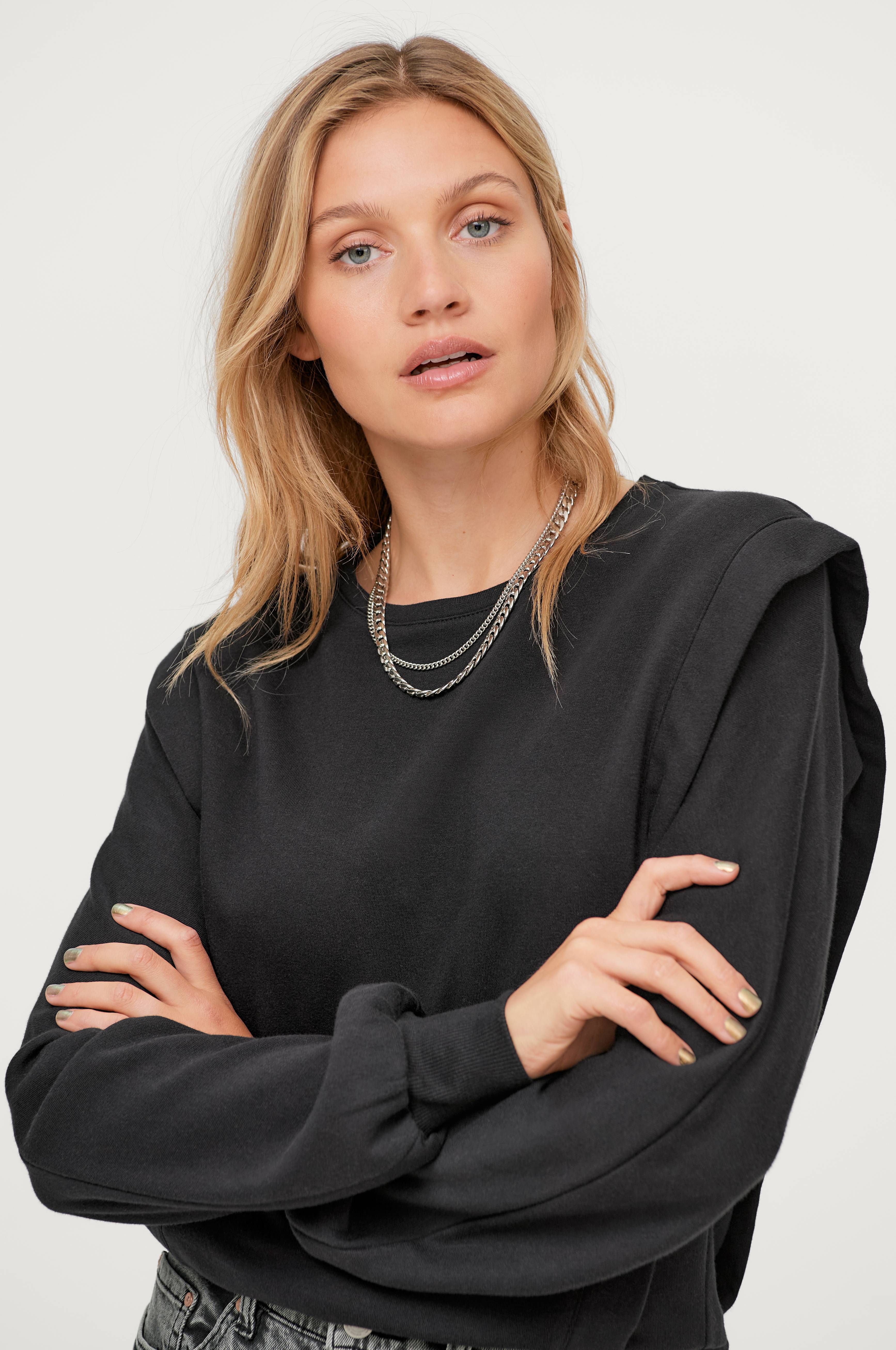 Ellos Sweatshirt Riley - Sort - Sweatshirts | Ellos.dk