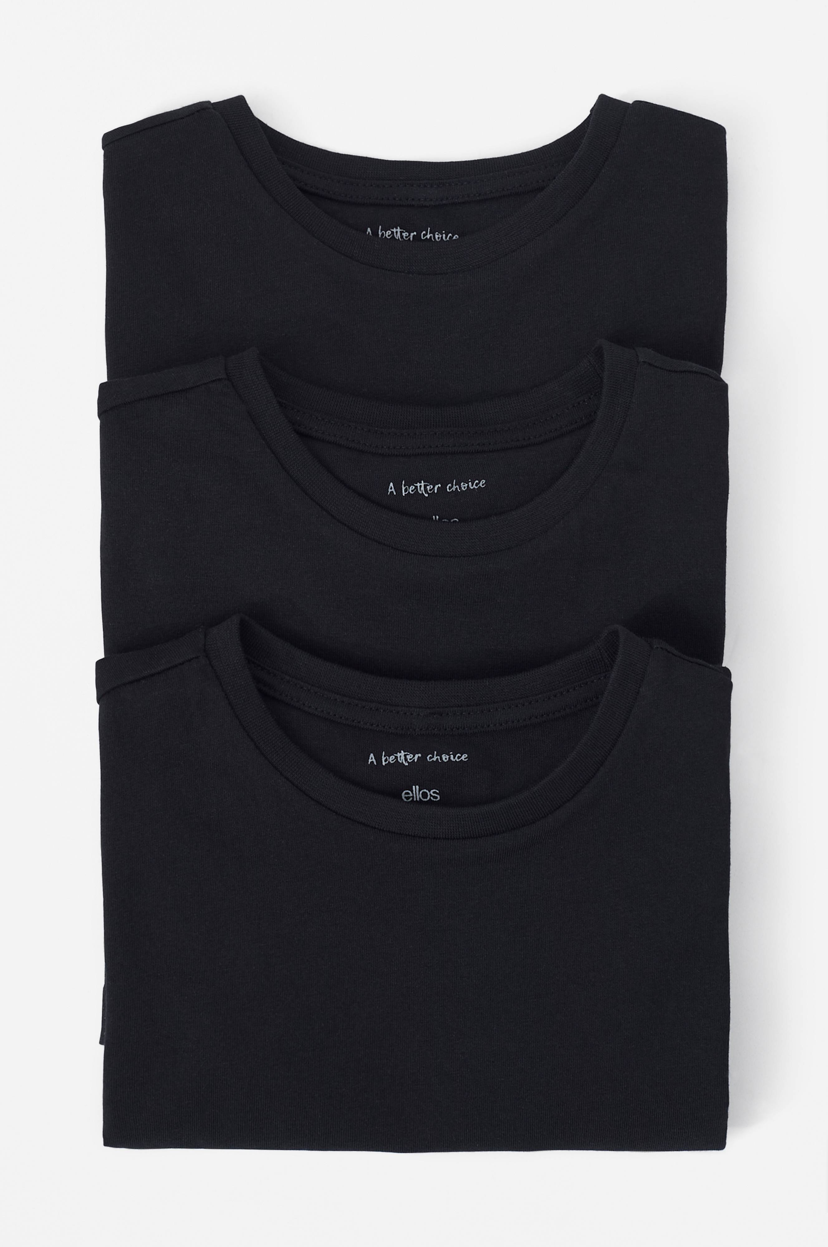Ellos T-shirt Cole 3-pk - Svart - T-shirts | Ellos.no
