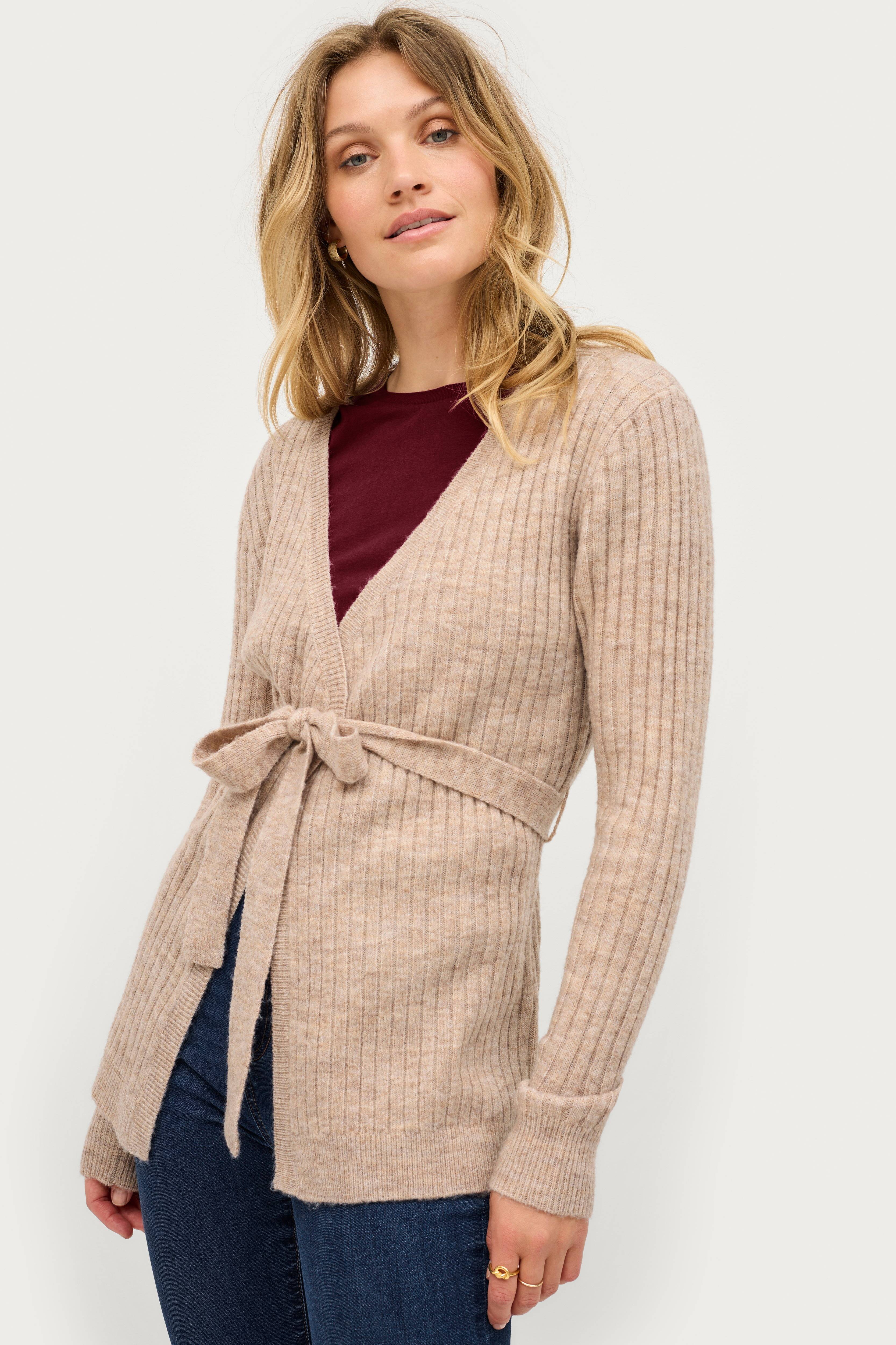 Ellos Neuletakki Fanny - Beige - Neuletakit | Ellos.fi