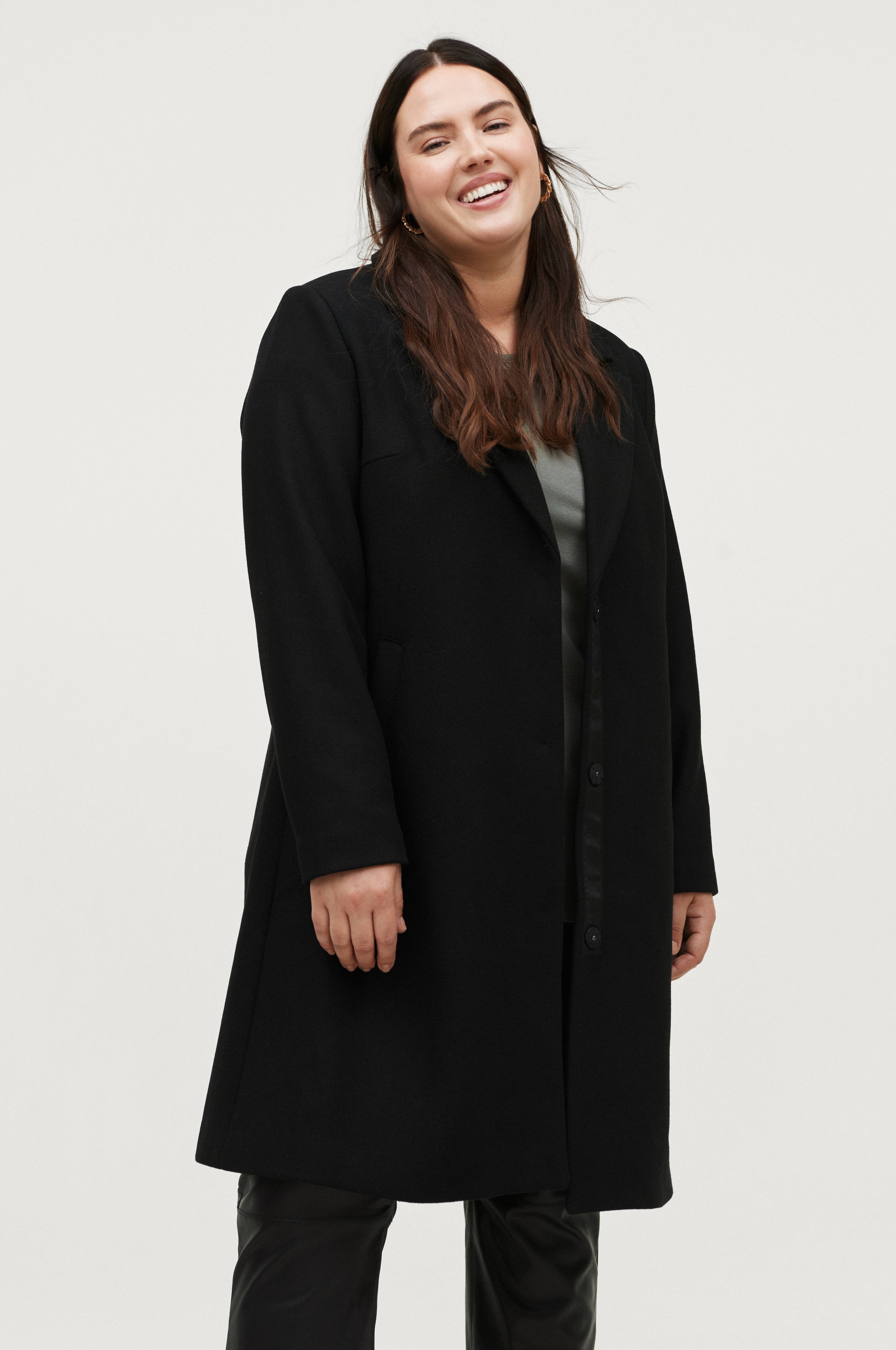 Ellos Takki Alice - Musta - Pitkät takit | Ellos.fi