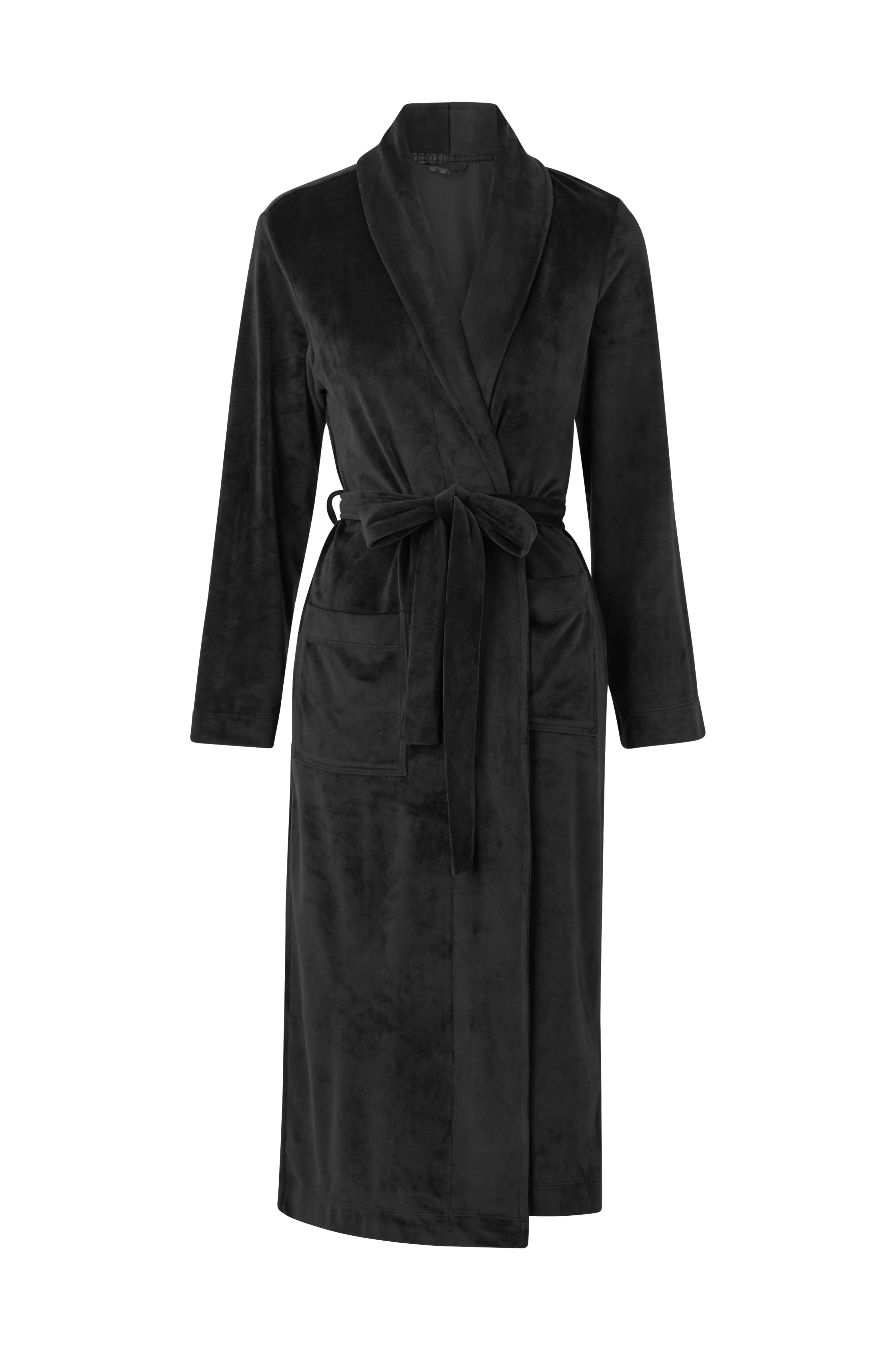 Ellos Morgenkåpe Kimberly - Svart - Morgenkåper | Ellos.no