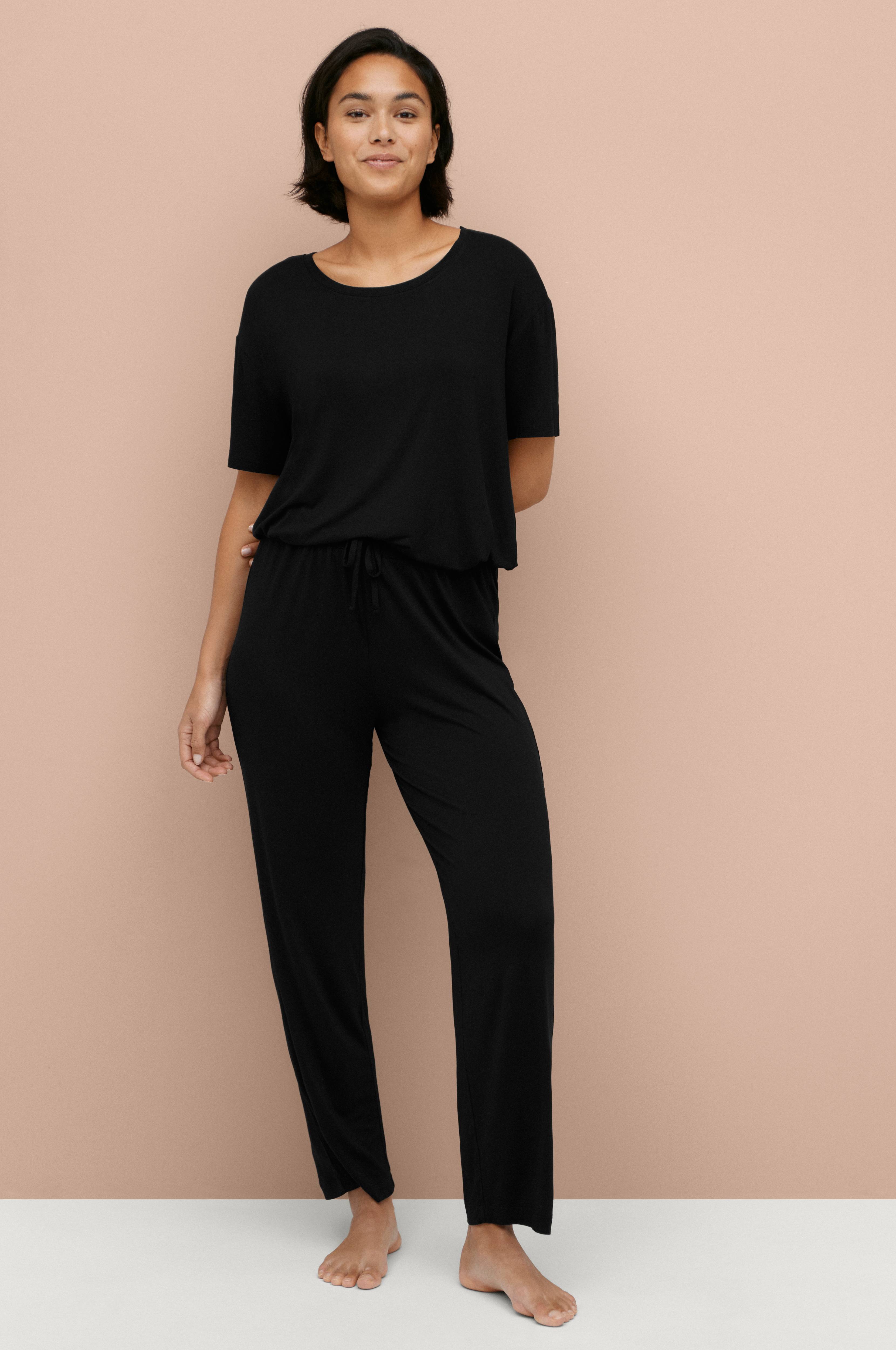 Ellos Collection Bukser Livia - Sort - Hjemmetøj | Ellos.dk