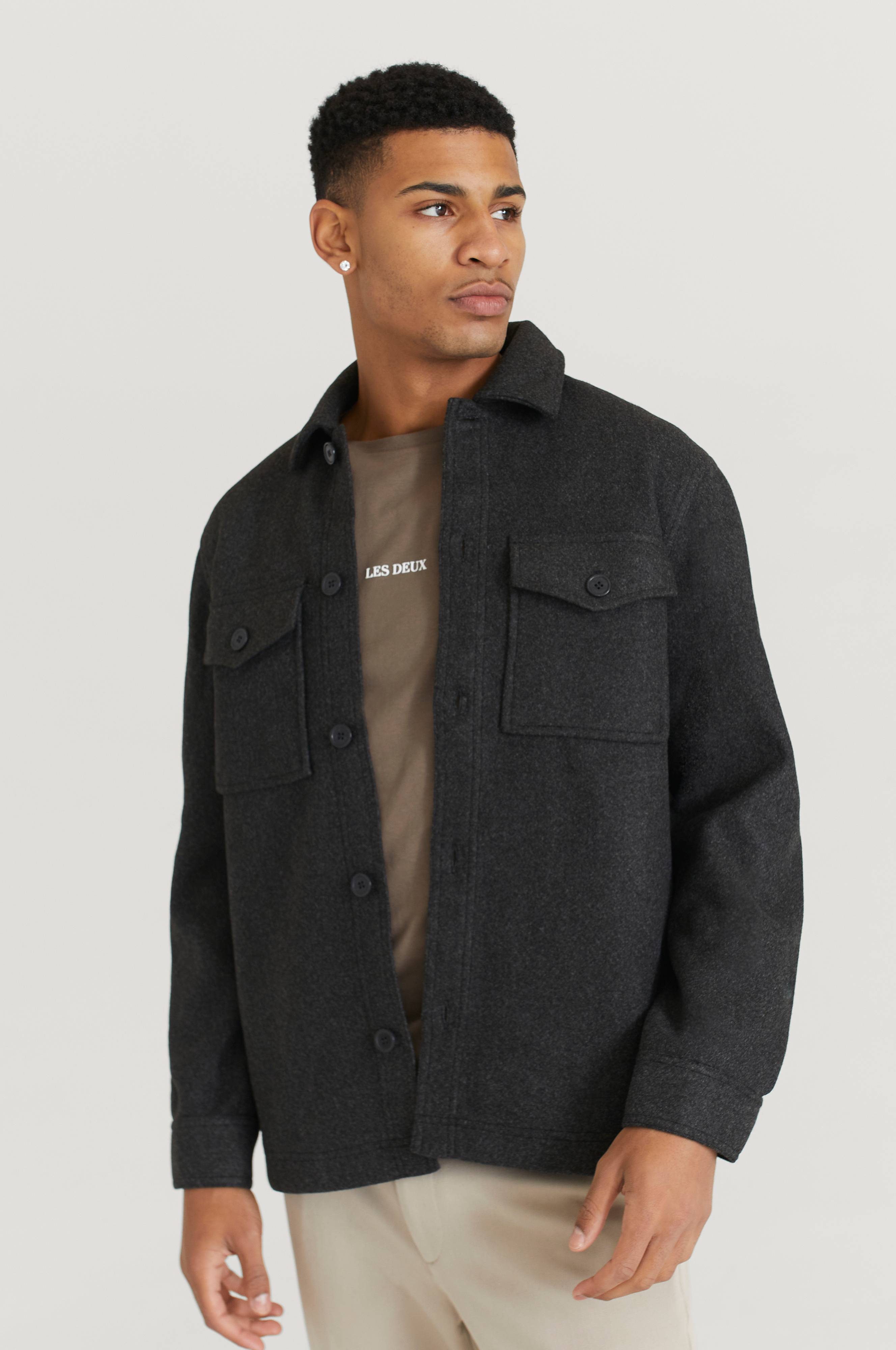 Studio Total Overshirt Studio Rugged Overshirt - Grå - Overshirts ...