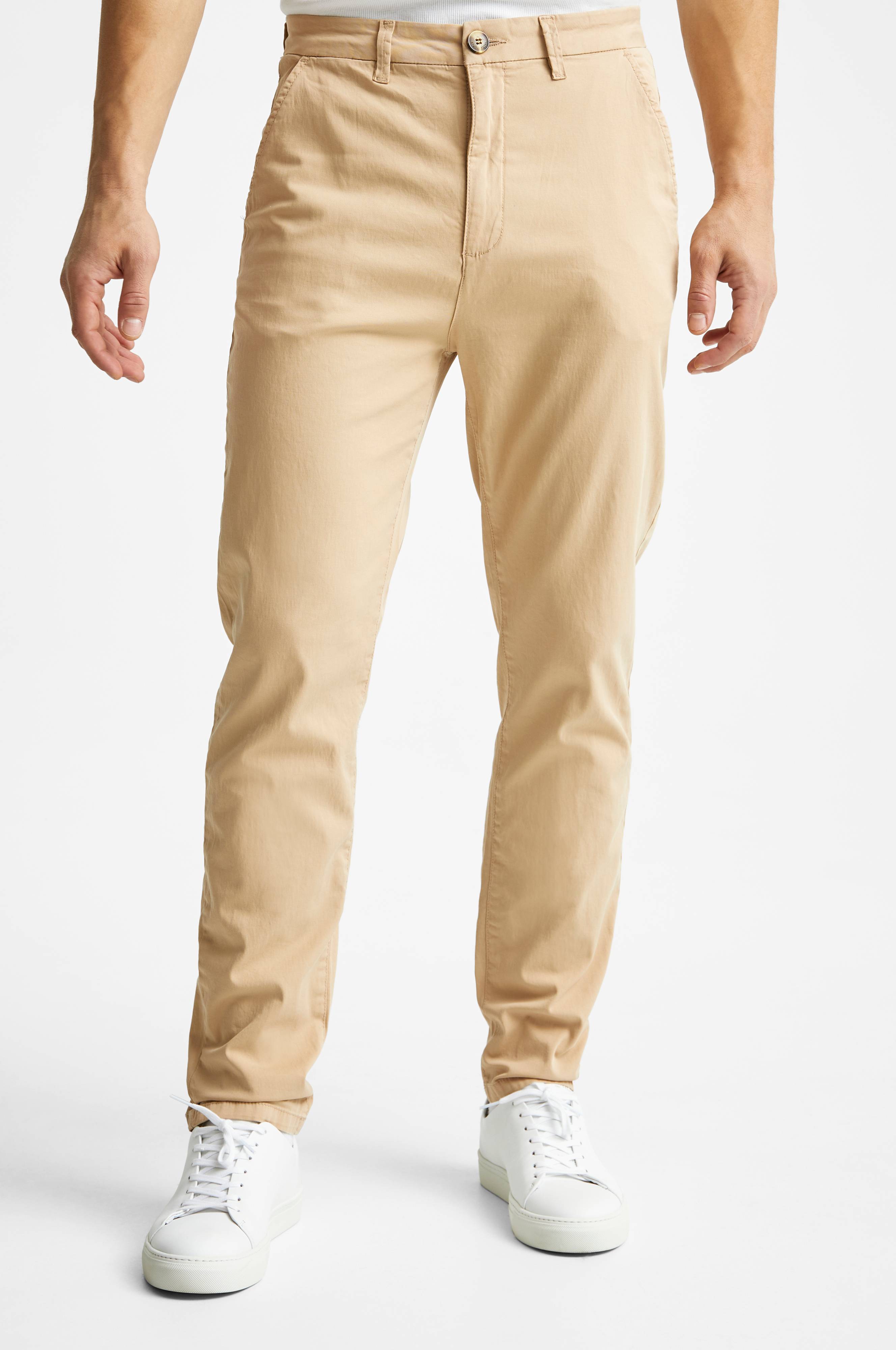 Studio Total Chinot ICON™ Tapered Chino - Beige - Chinot | Ellos.fi
