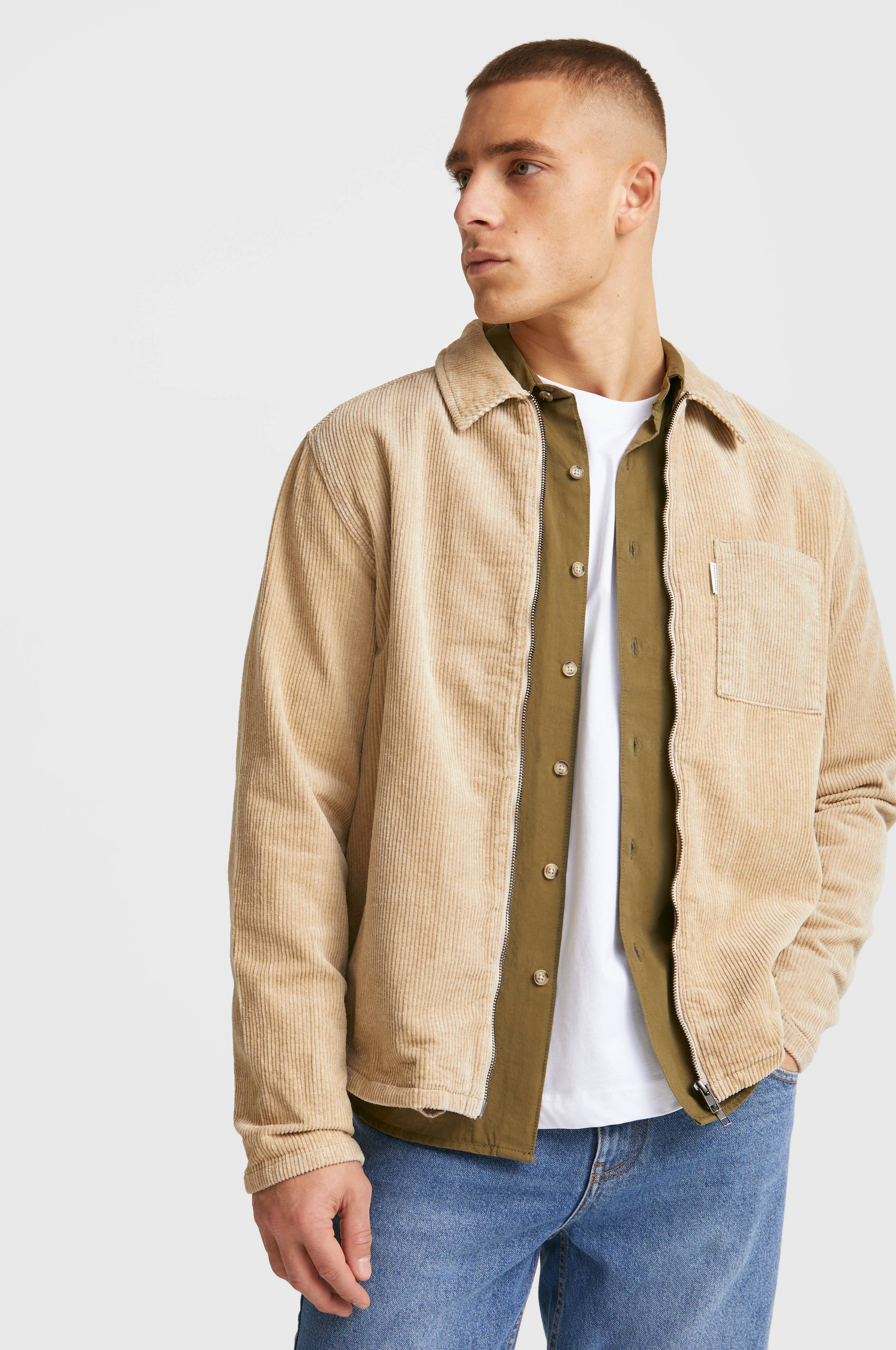 Studio Total Overshirt Zip Cord Overshirt - Beige - Overshirts | Ellos.no