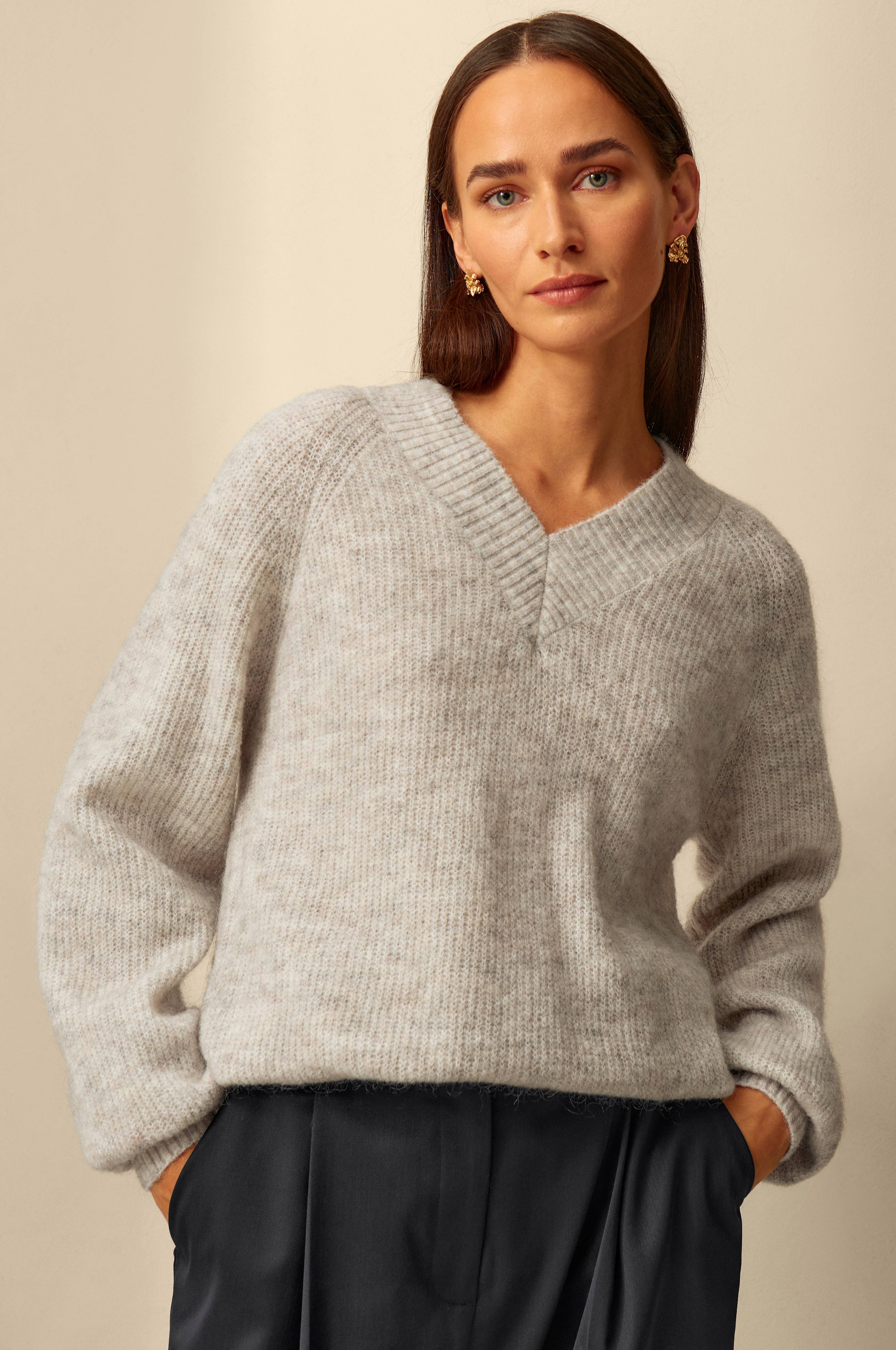 Ellos Collection Genser Kate Premium - Beige - Strikkede gensere | Ellos.no