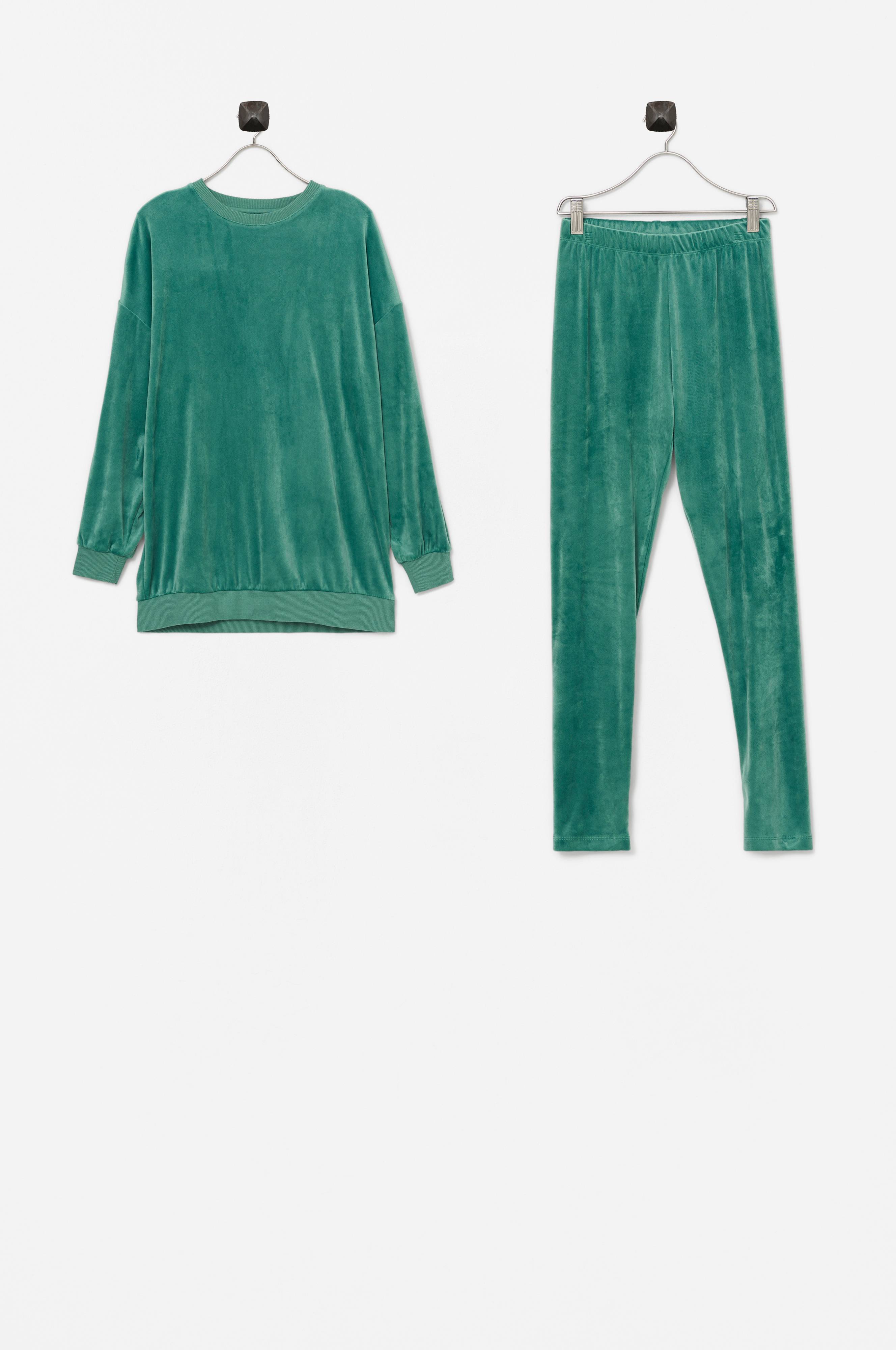 Ellos Velursett Alicia - Grønn - Sett til barn | Ellos.no