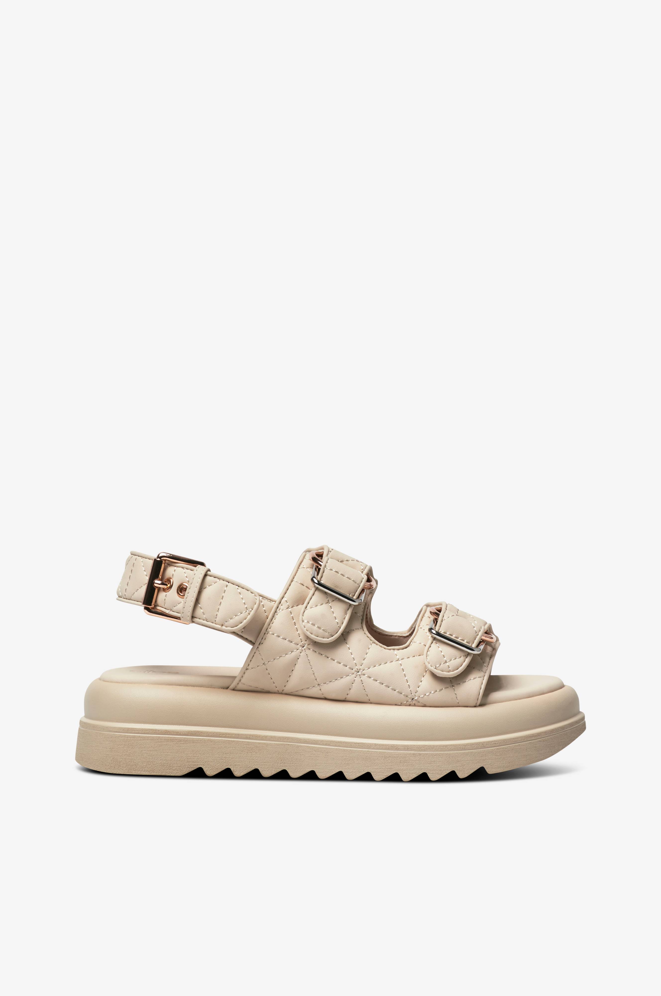 Ellos Sandaali Quilted - Luonnonväri - Sandaalit | Ellos.fi