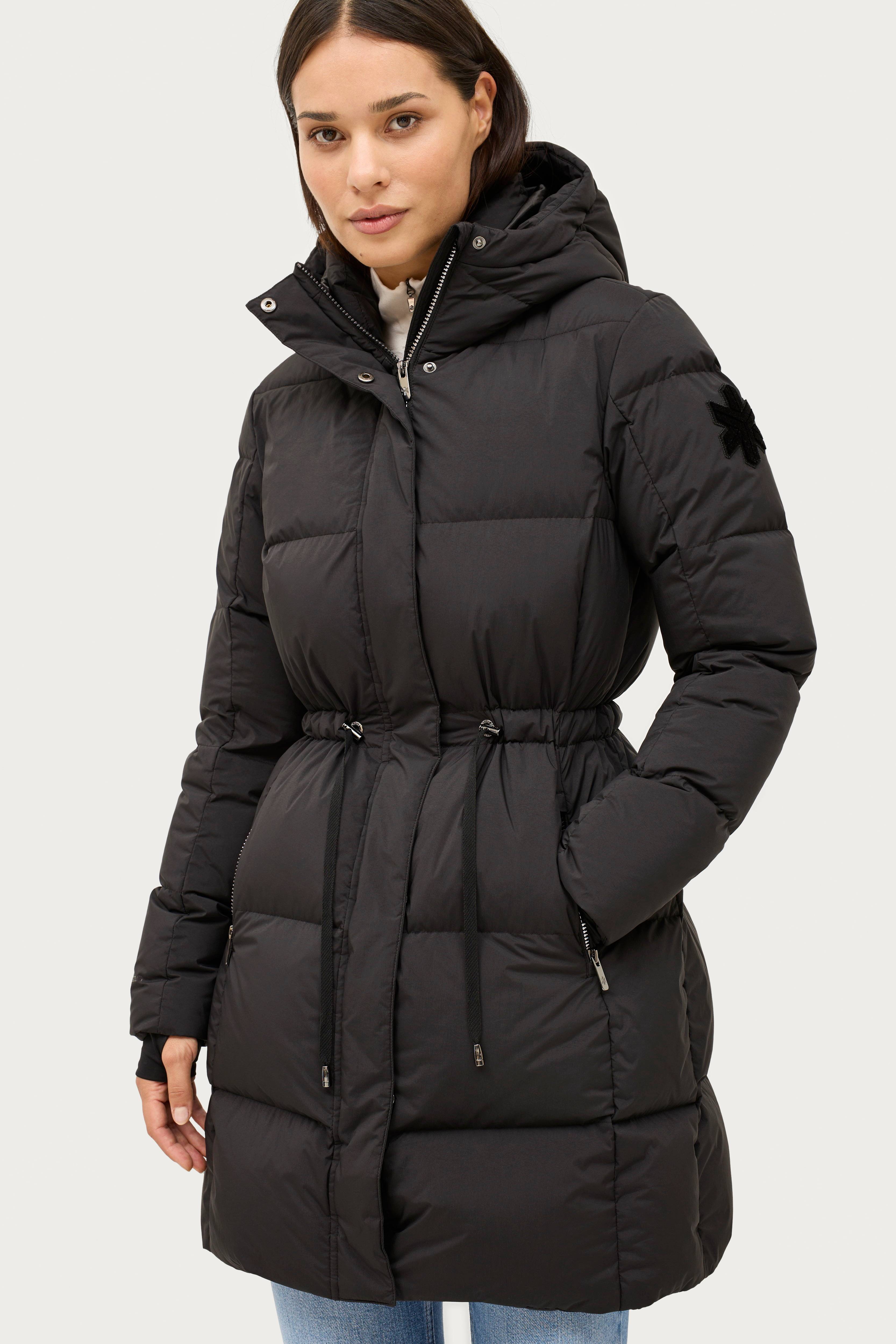 Áhkká Untuvatakki Gold Down Coat w Drawstring - Musta - Untuva ...