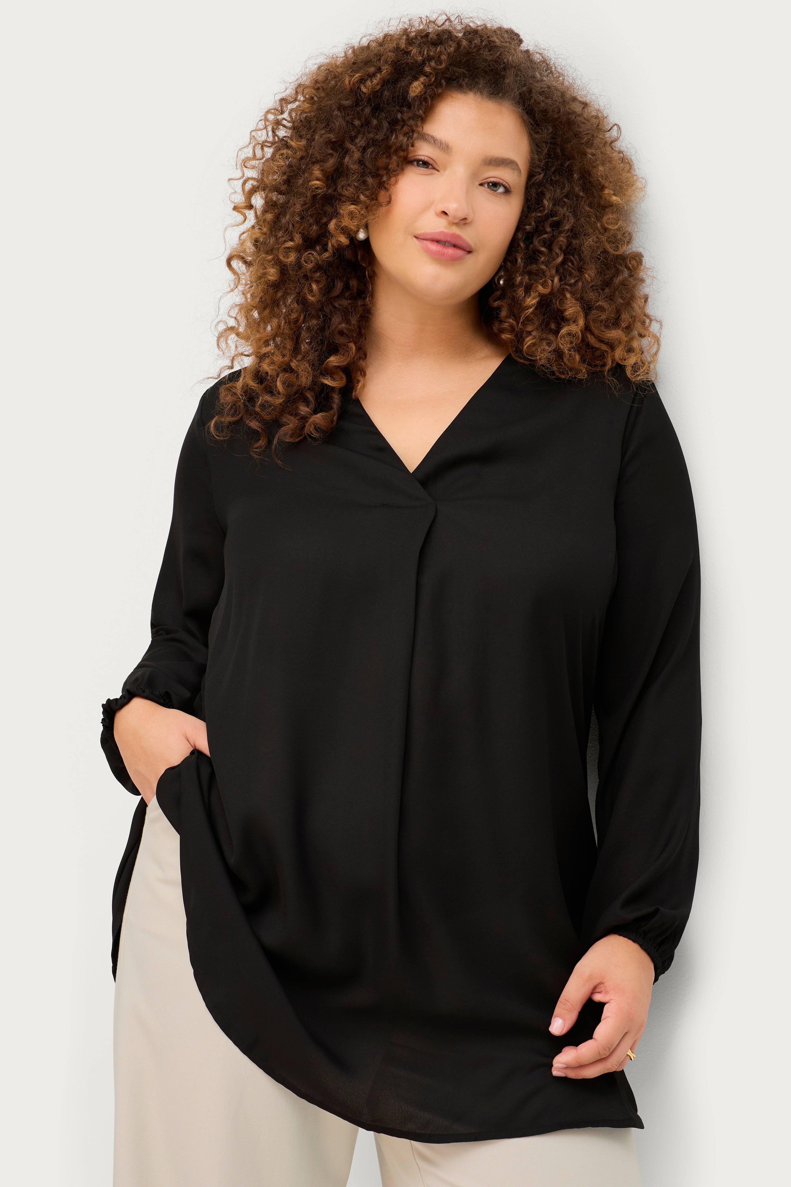 Ellos Tunika - Svart - Bluser | Ellos.no