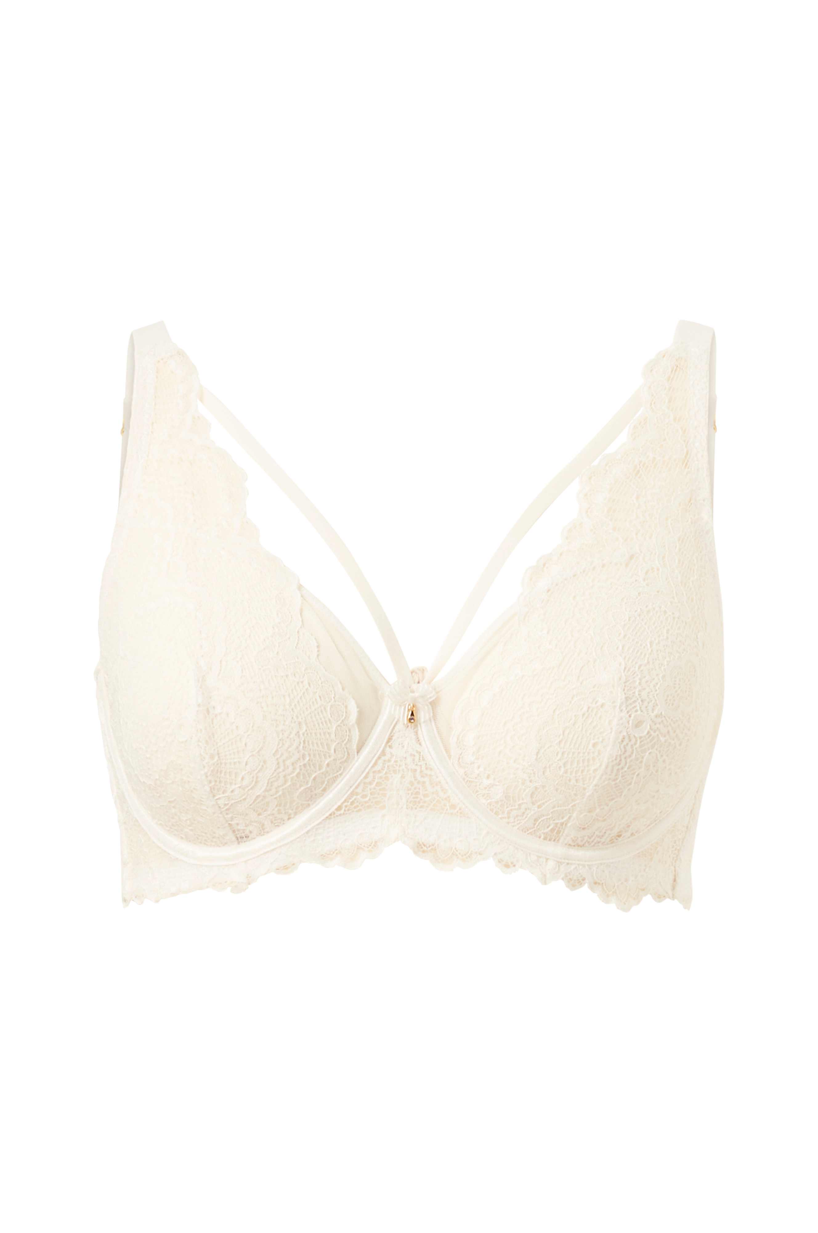 Ellos Ovadderad bygel-bh i spets - Natur - Bygel-bh | Ellos.se