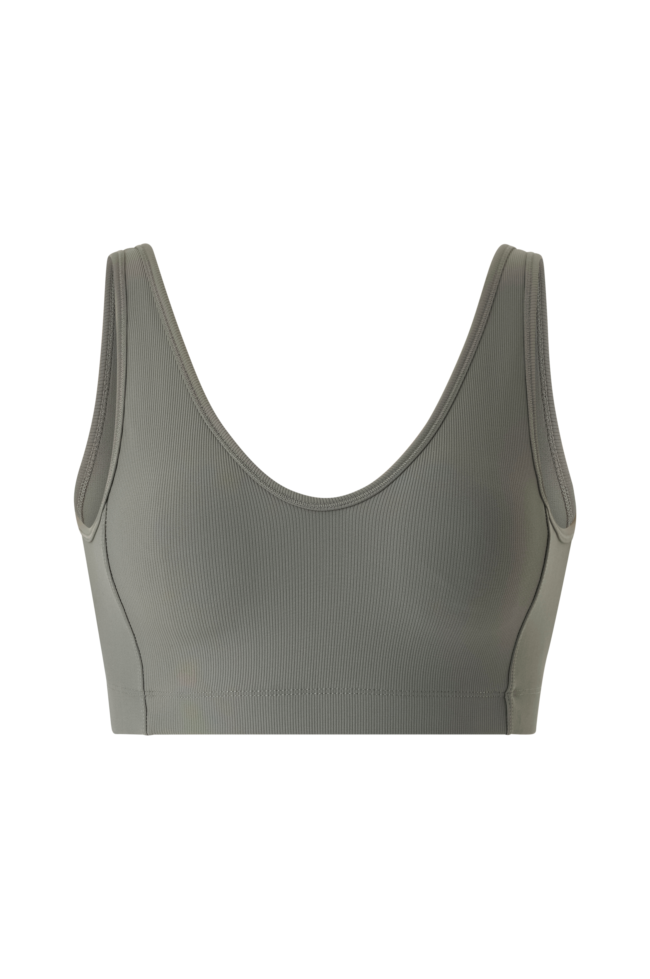 Ellos Sport-bh V-neck Structure - Grå - Sport-bh | Ellos.se