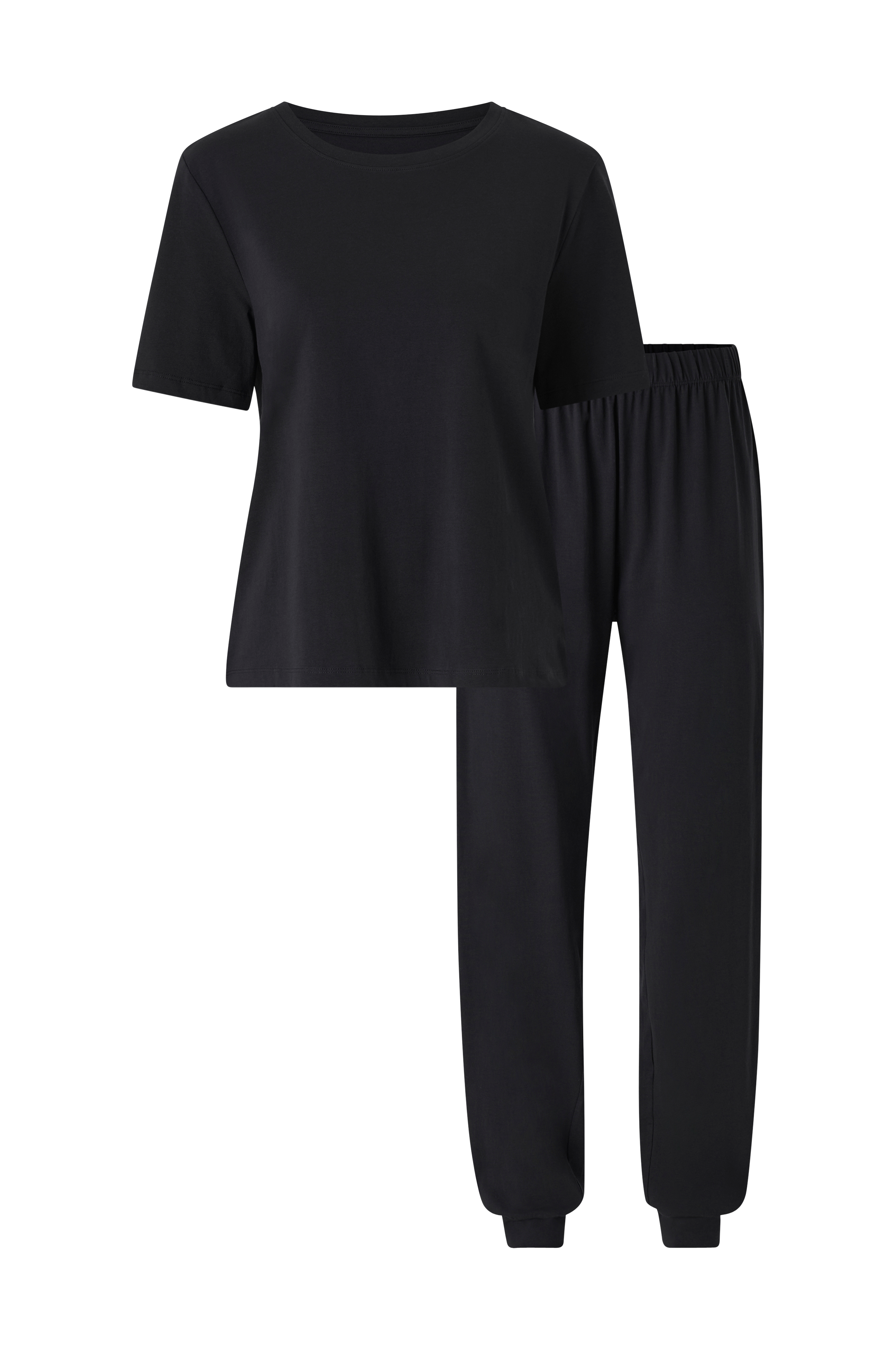 Ellos Mjukt pyjamasset - Svart - Pyjamas | Ellos.se