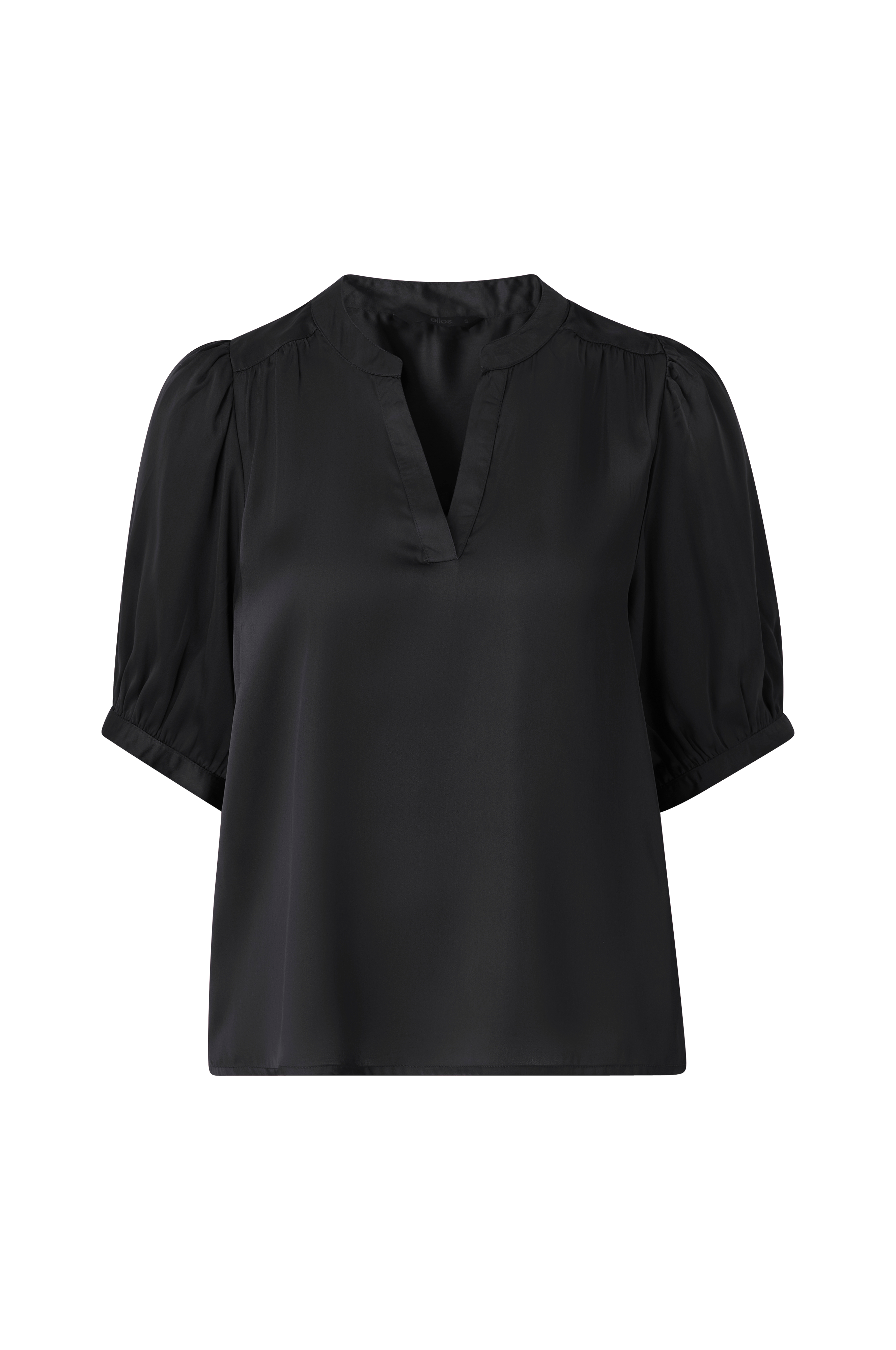 Ellos Bluse i skinnende satin - Sort - Bluser | Ellos.dk
