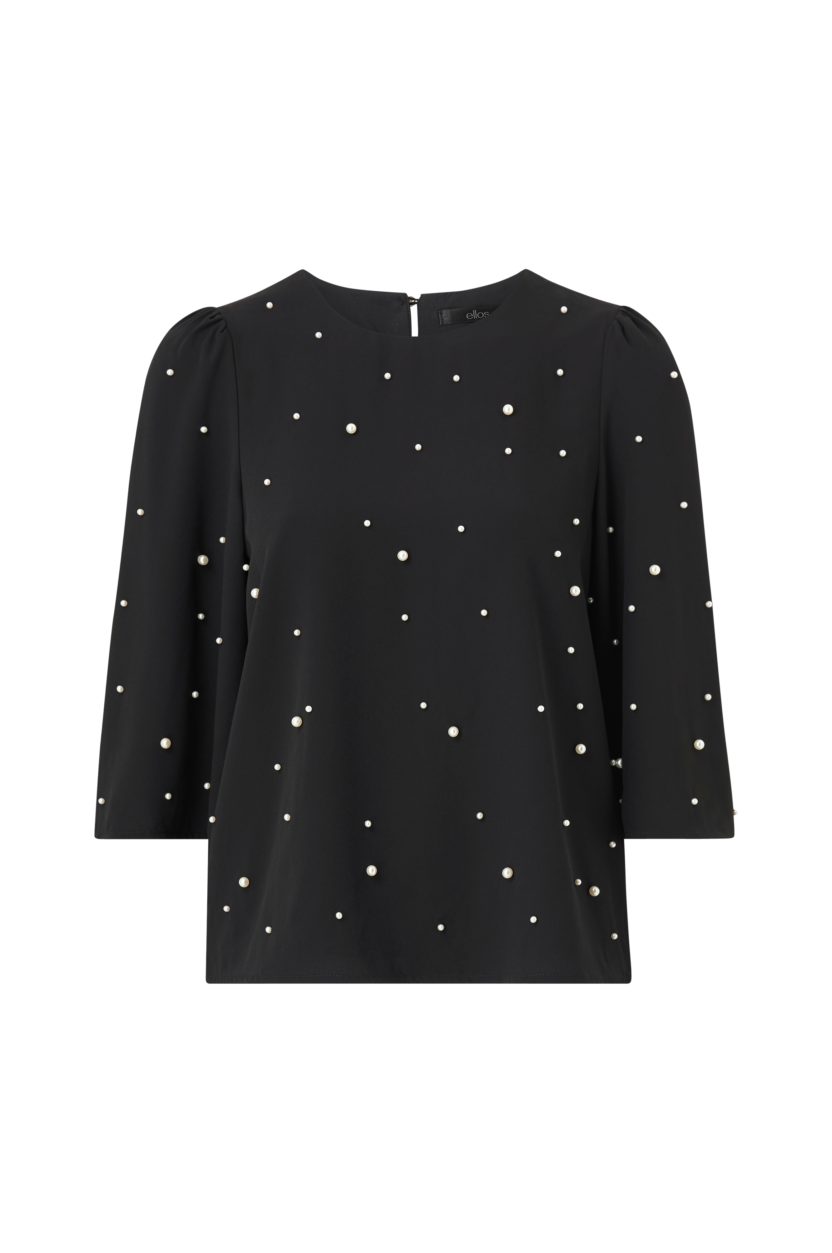 Ellos Bluse med perler - Svart - Bluser | Ellos.no